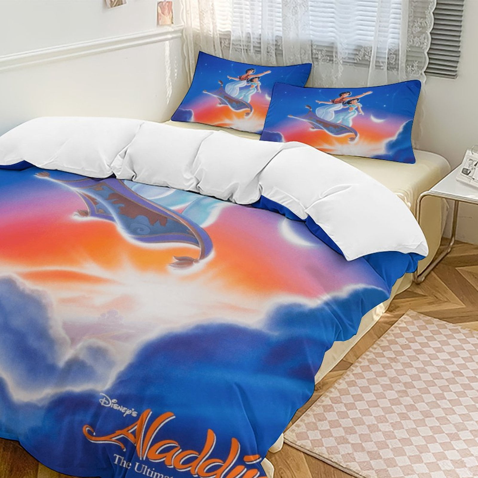 Aladdin 3-Piece Bedding Set Warm And Comfortable Soft Duvet Cover Bed ...