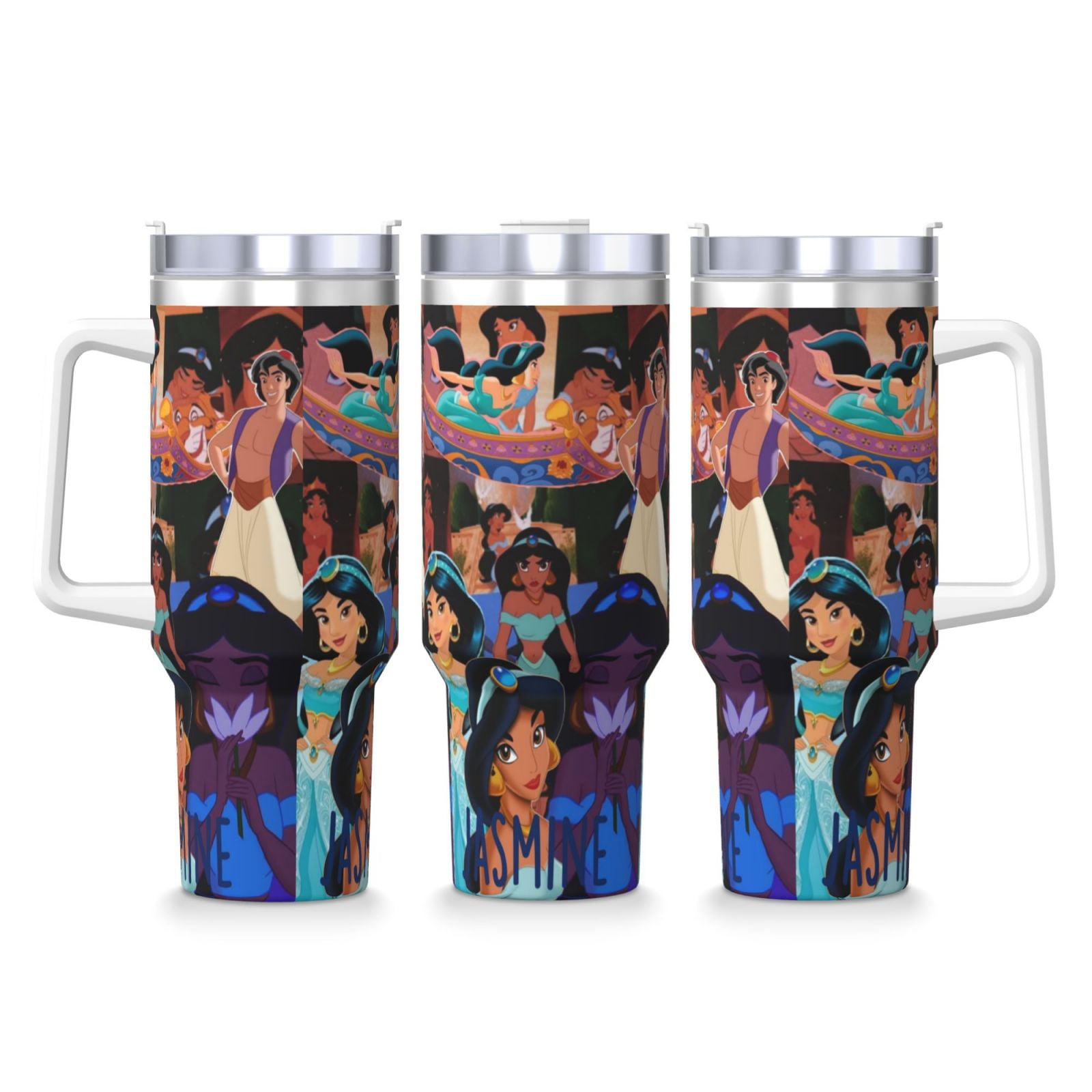 Aladdin 40 OZ Ice Bully Cup with Handle Straw Lid, Double Wall ...