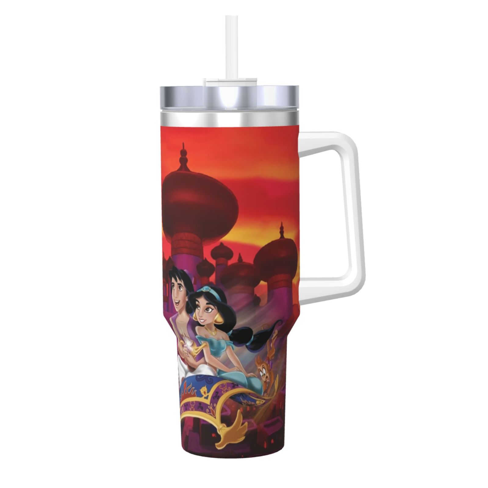 Aladdin 40oz Ice King (With Handle And Straw),Car Travel Cup,2-In-1 Lid ...