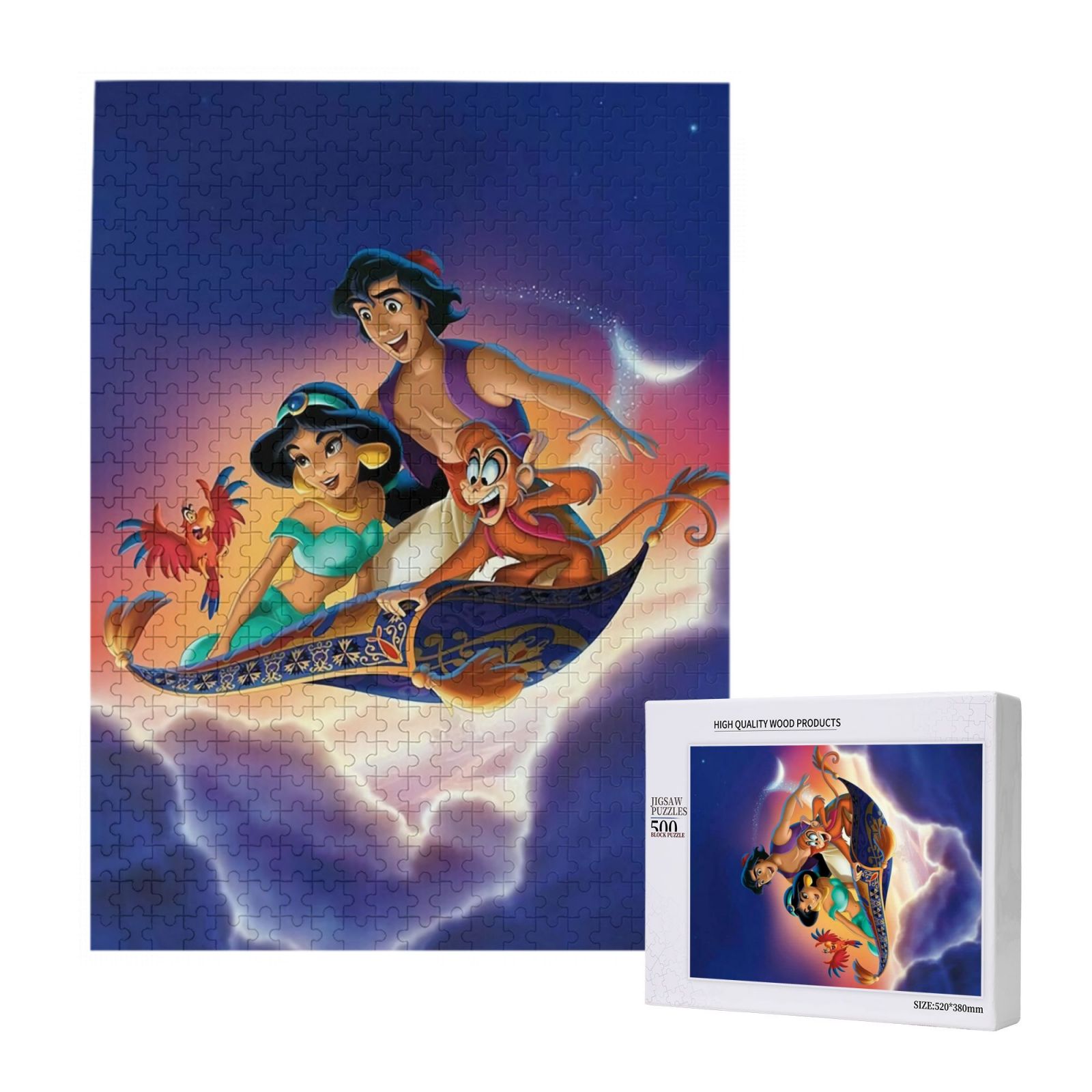 Aladdin Anime Puzzles Boys Girls Teens 300/500/1000 Piece Wooden ...