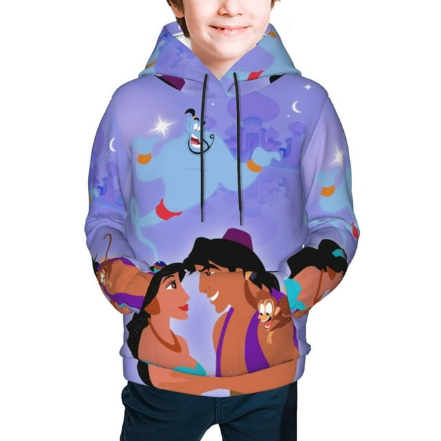 Aladdin Boys Girls Unisex Hoodie Novelty Pattern Hooded Pullover ...