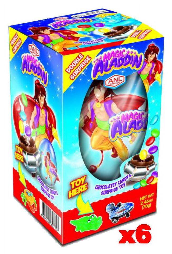 Aladdin Chocolate Egg with Surprise, 6 PACK (6 x 70g) - Walmart.com