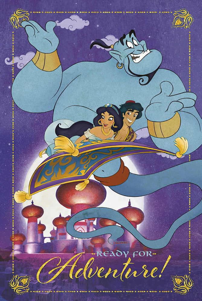 Aladdin - Classic Disney Movie Poster (Ready For Adventure - Aladdin ...