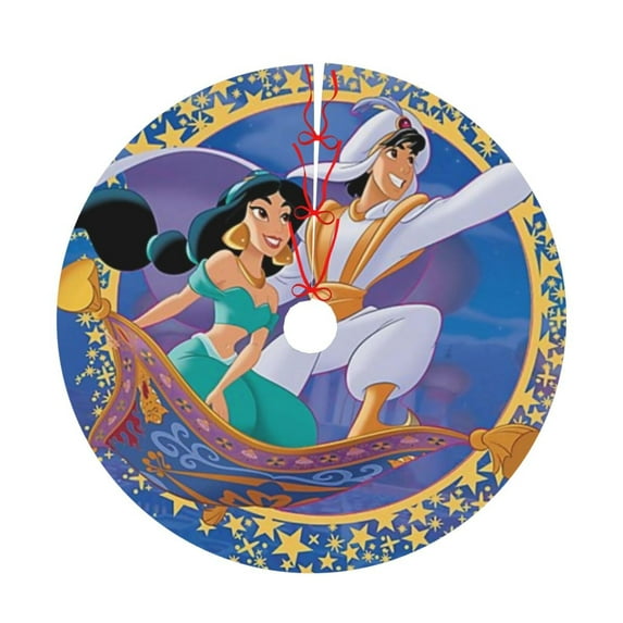 Aladdin Colorful Boho Jasmine Graphic Christmas Tree Skirt 30 Inch Xmas ...