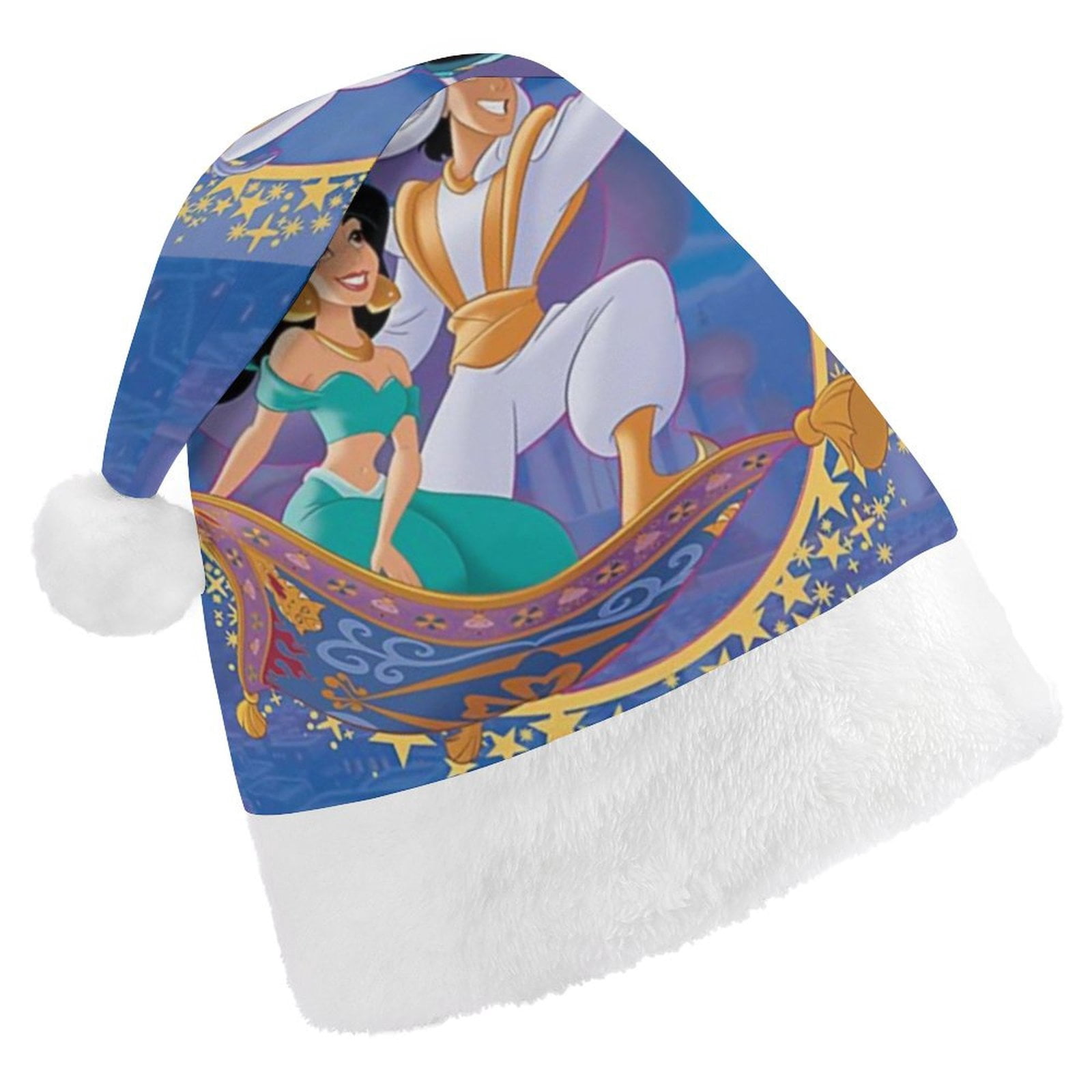 Aladdin Colorful Boho Jasmine Graphic Santa Hat,Aladdin Colorful Boho ...