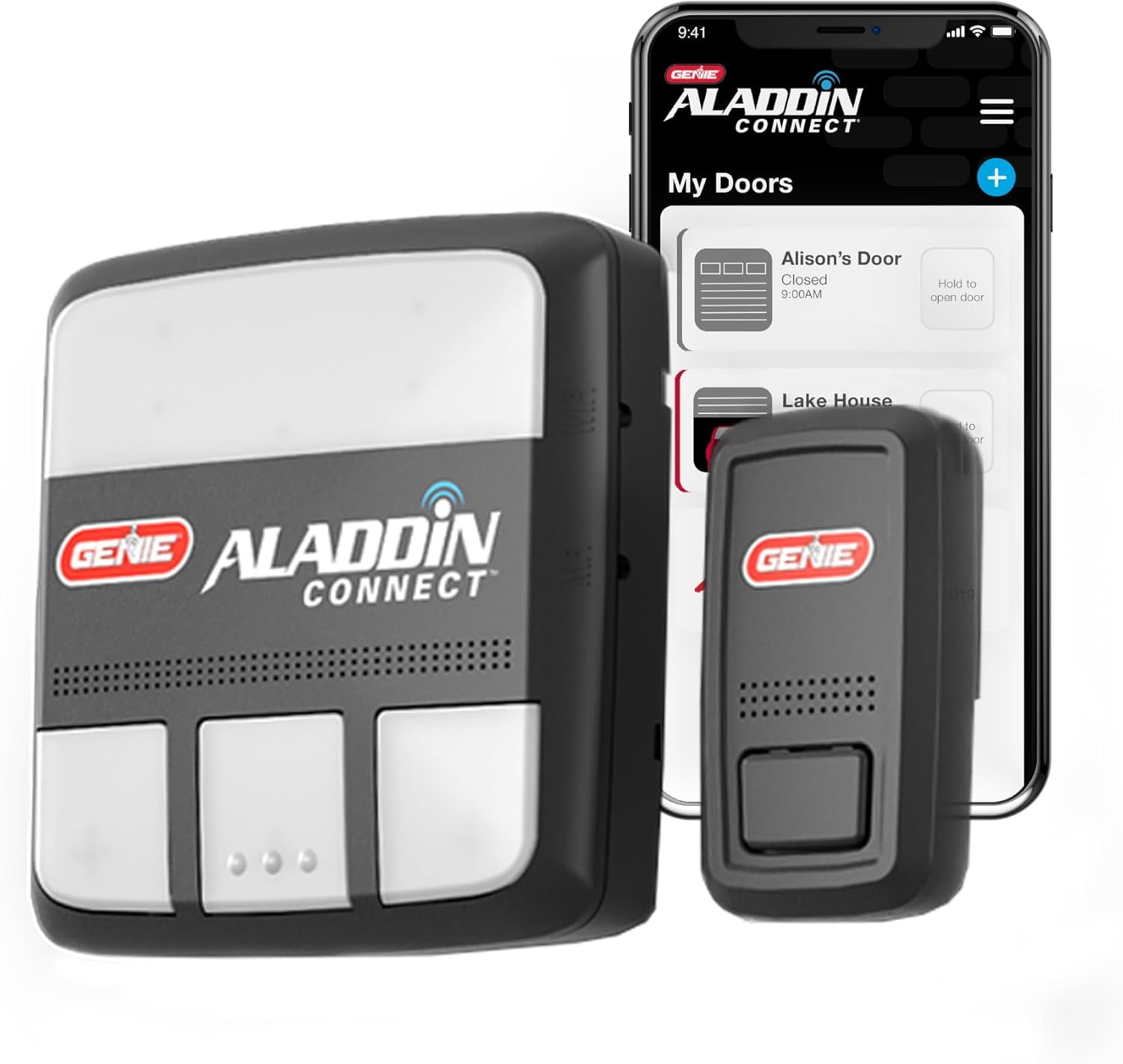 Aladdin Connect Smart Garage Door Opener Kit - Smartphone Control, Easy ...