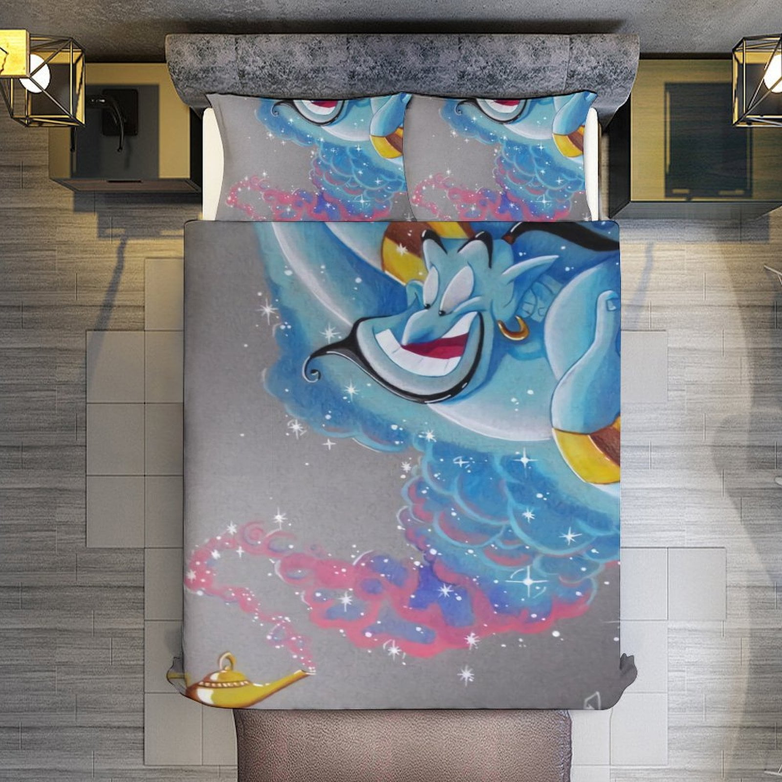 Aladdin Genie Magic Genie Duvet Cover,Bedding Set 3pcs for Kids Boys ...