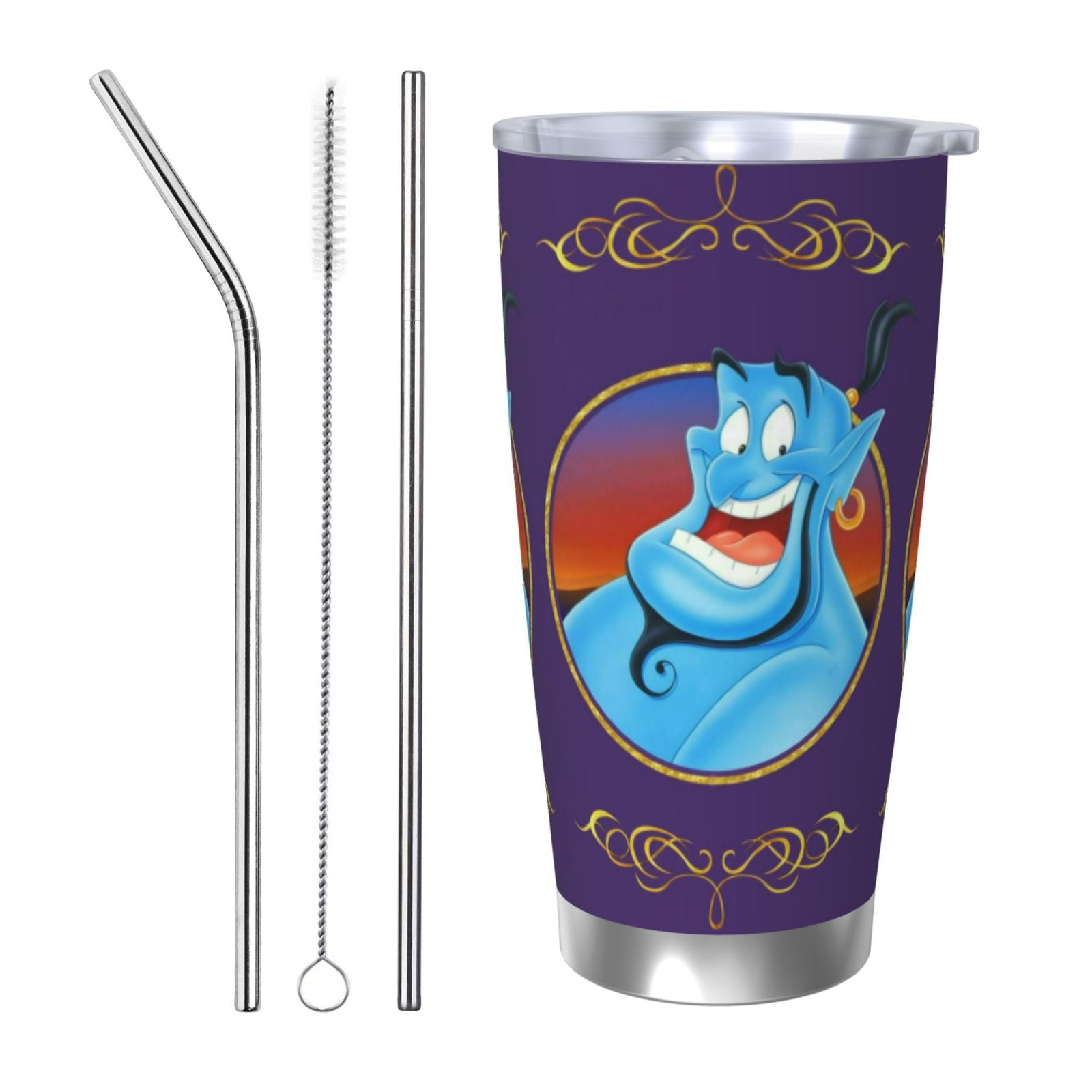 Aladdin Genie Magic Genie Water Bottle,Coffee Cups,20oz Stainless Steel ...