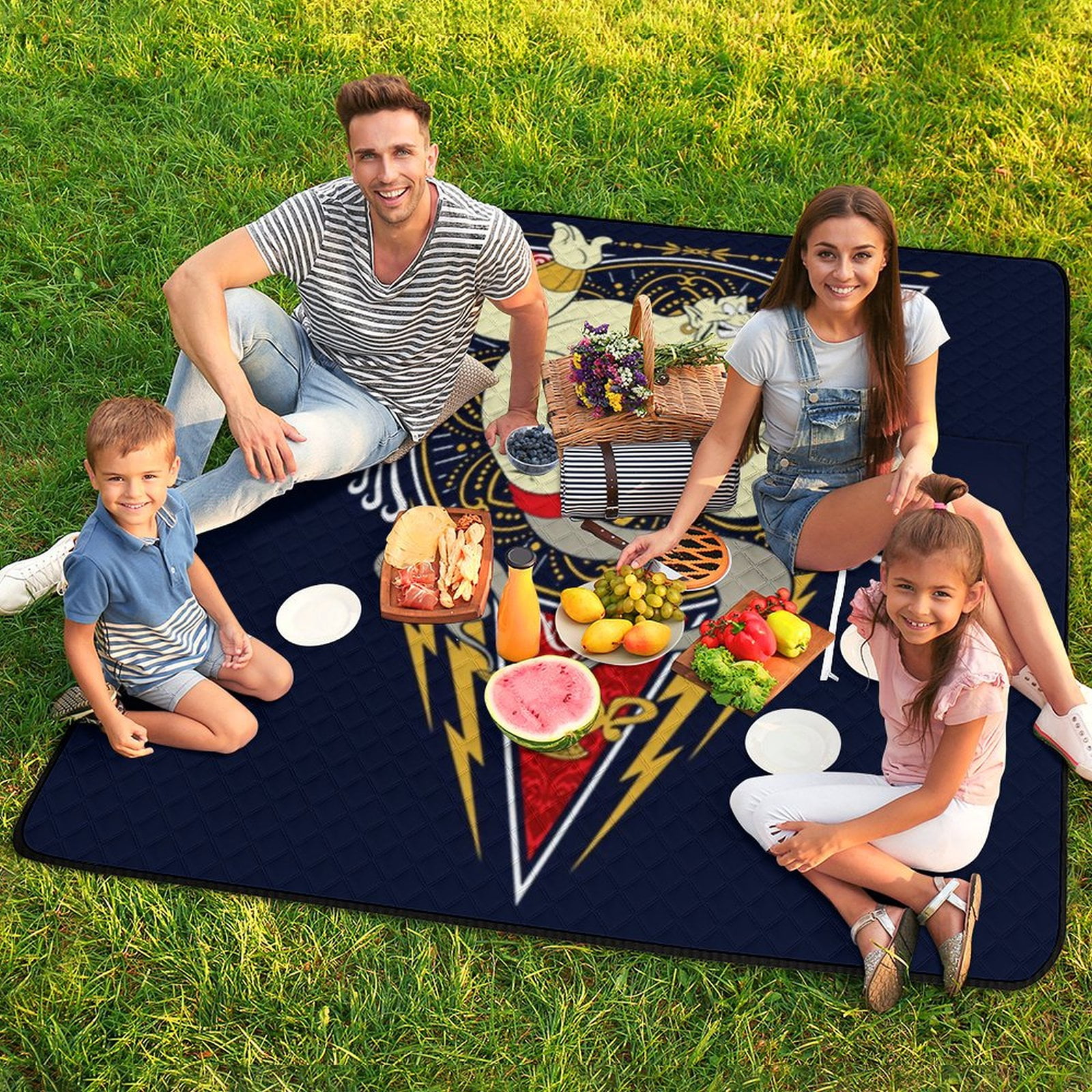 Aladdin Genie Magic Wishes Pull Over Picnic Blanket,Foldable Waterproof ...
