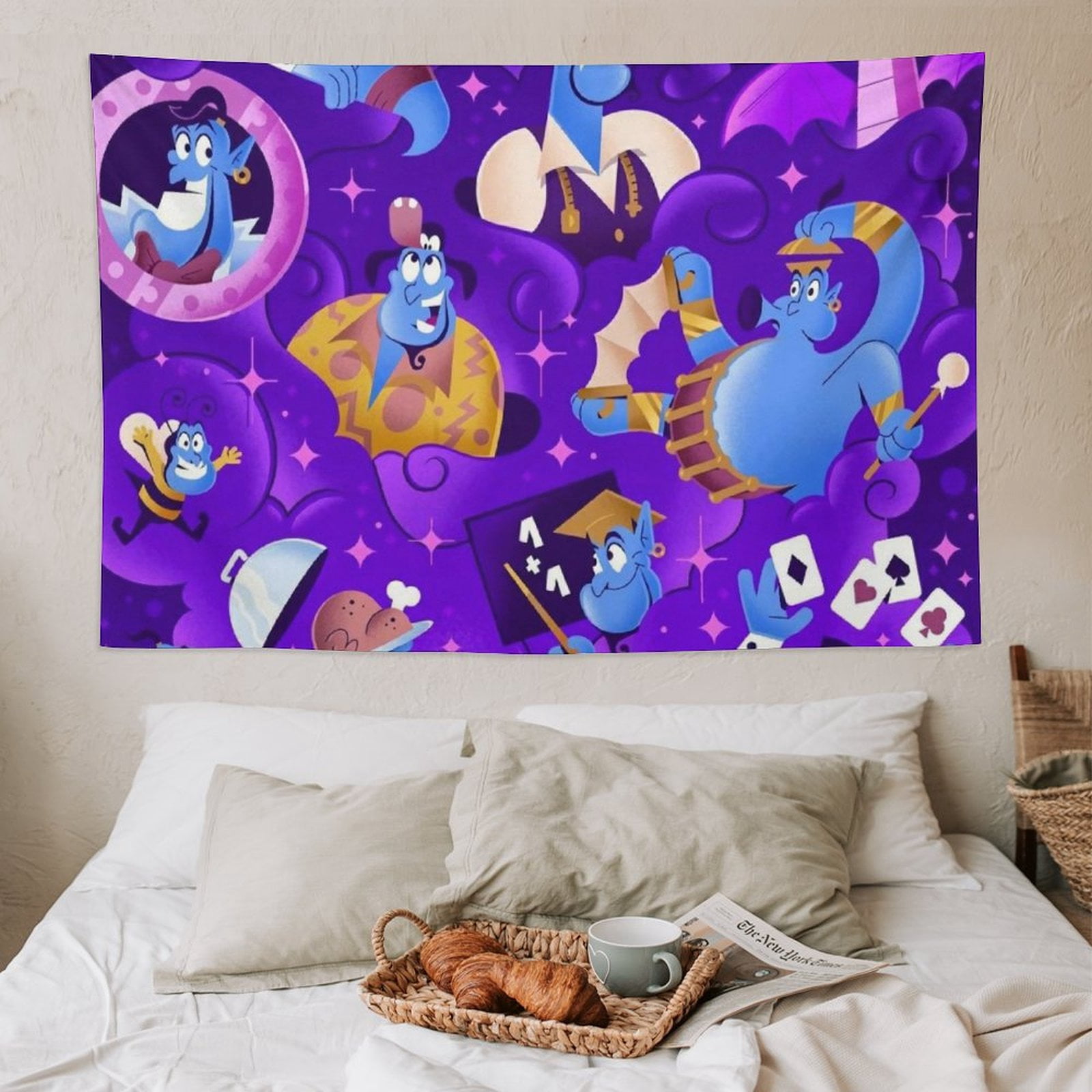 Aladdin Genie Magic Wishes Tapestry,Aladdin Genie Magic Wishes Poster ...