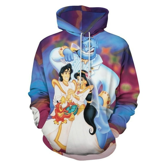 Aladdin Hoodie 3D Print Pullover Hooded Long Sleeve Sweatshirts Tops ...