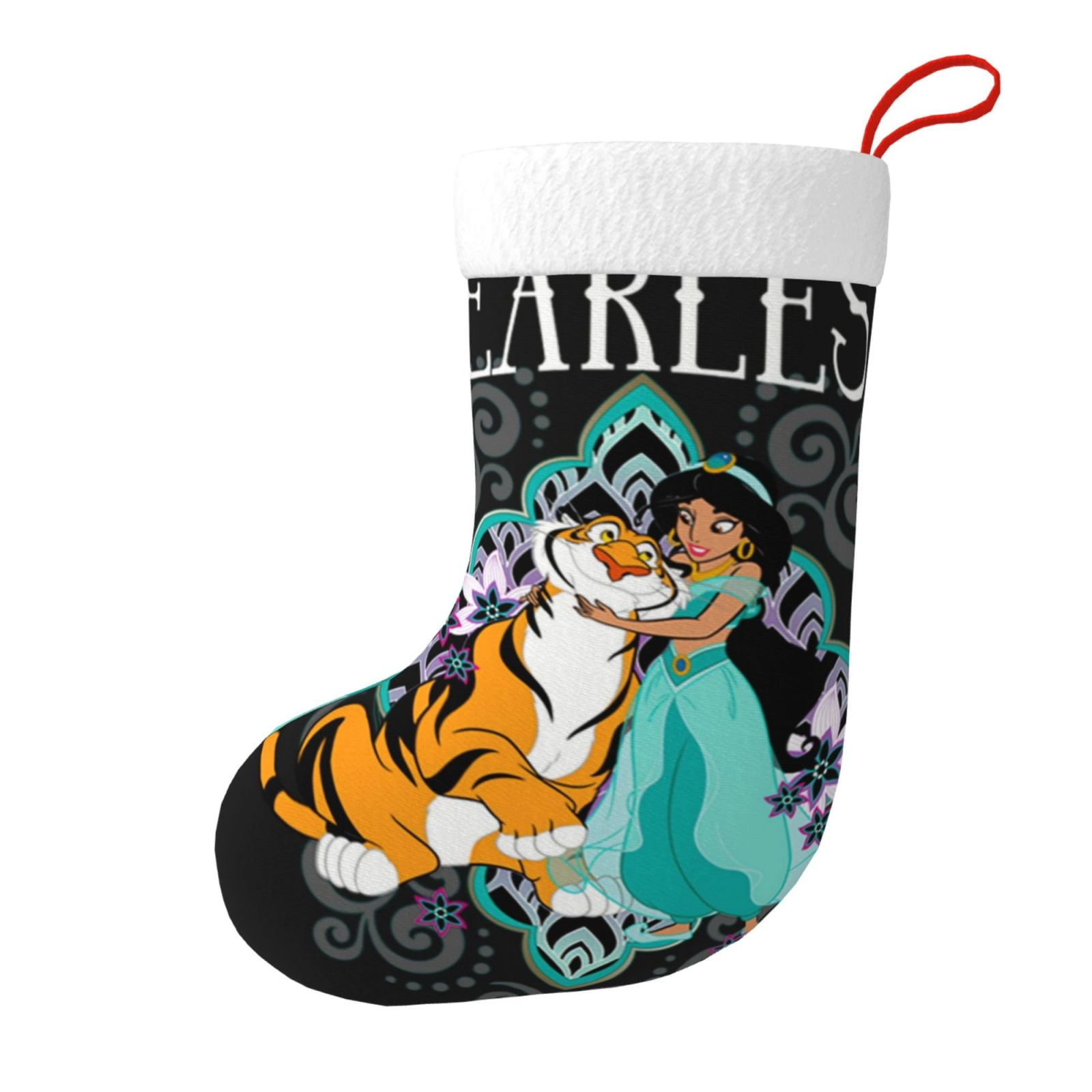 Aladdin Jasmine And Rajah Fearless Christmas Stocking,Santa Stocking,18 ...