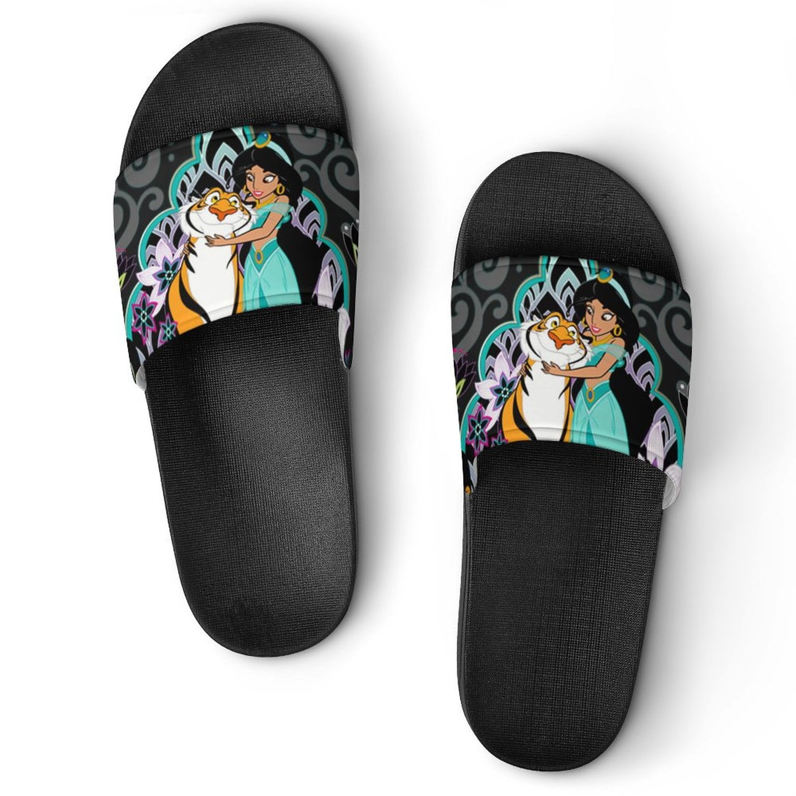 Aladdin Jasmine And Rajah Fearless Slippers for Men and Women,Beach ...