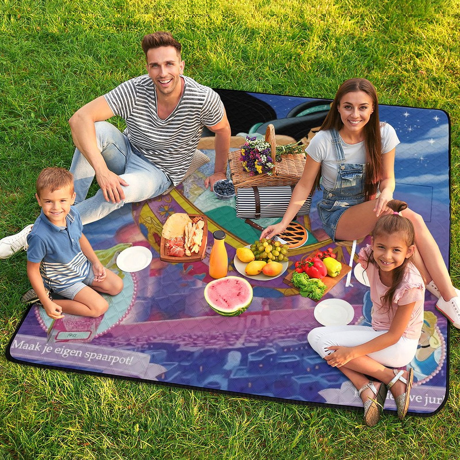 Aladdin Jasmine Henna Geometric Picnic Blanket Outdoor Extra Large ...