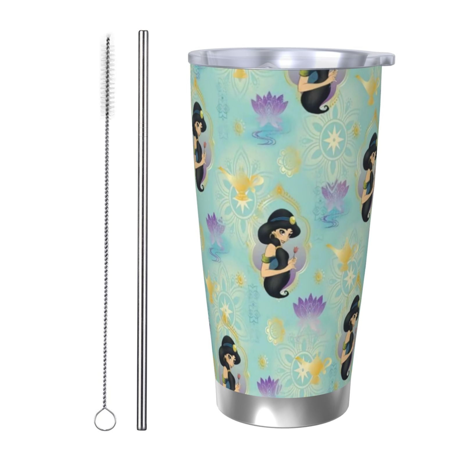 Aladdin Jasmine Long Hair Water Bottle,Coffee Cups,Insulated Stainless ...