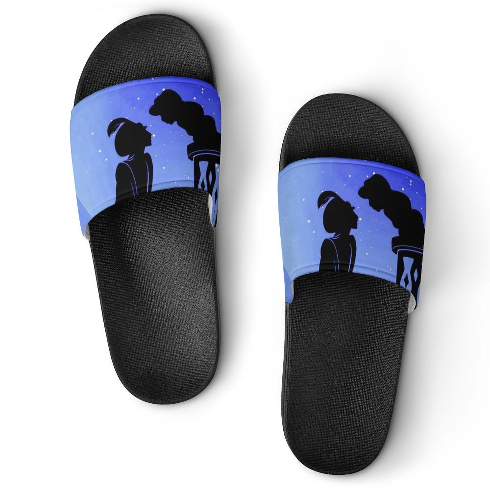Aladdin Jasmine Show Me The World Silhouette Slippers for Men and Women ...