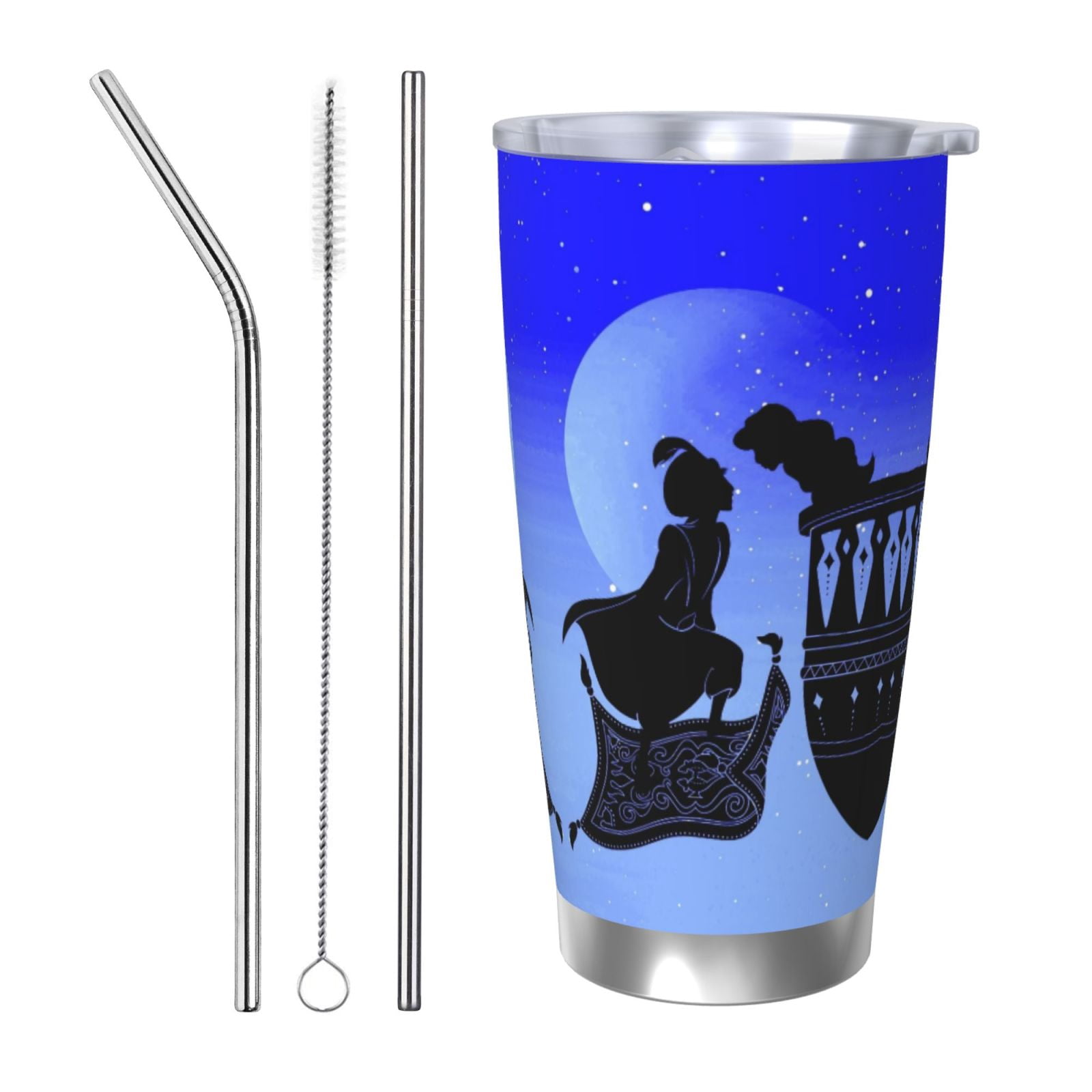 Aladdin Jasmine Show Me The World Silhouette Kids Water Bottle with ...