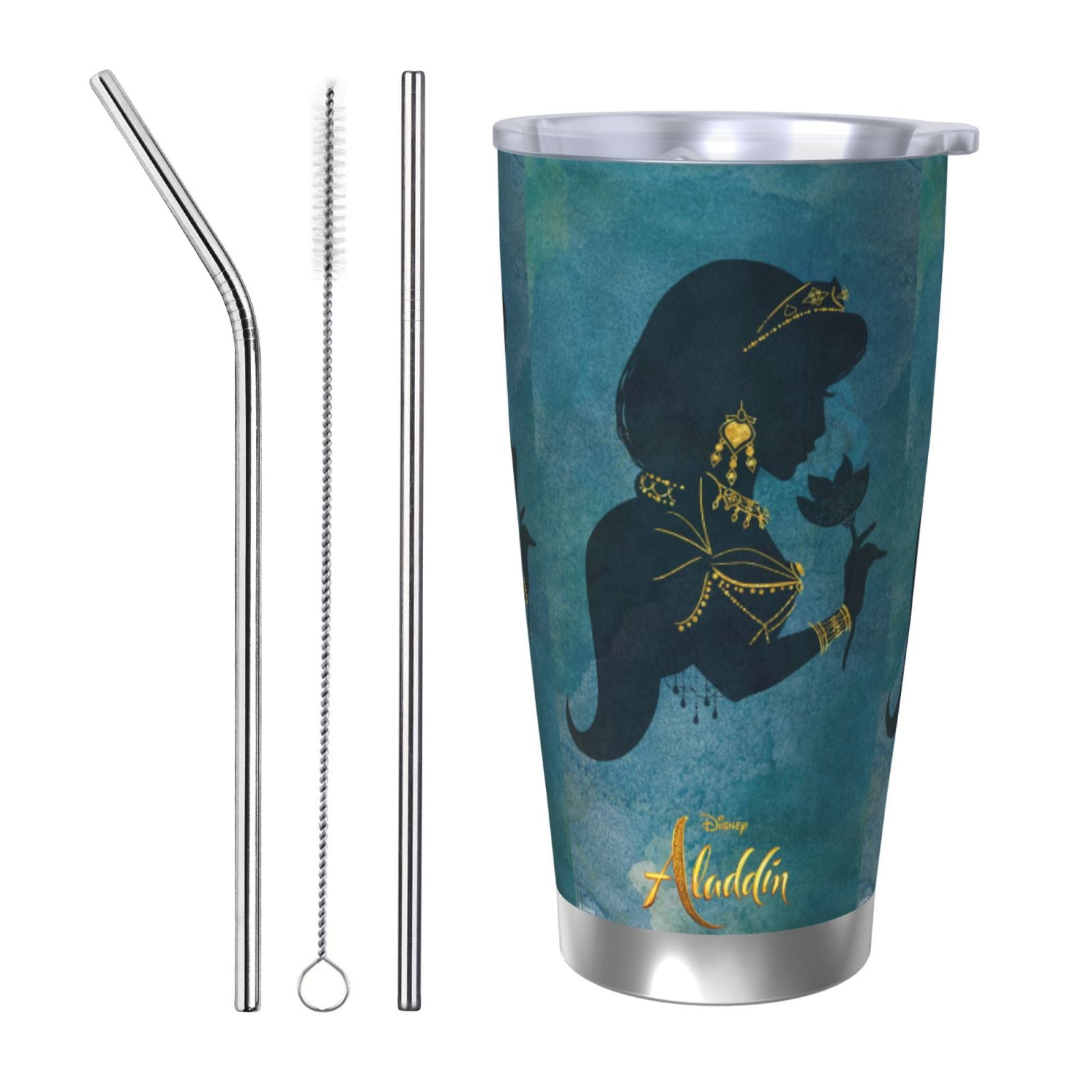 Aladdin Live Action Princess Jasmine Jewelry Water Bottle,Coffee Cups ...