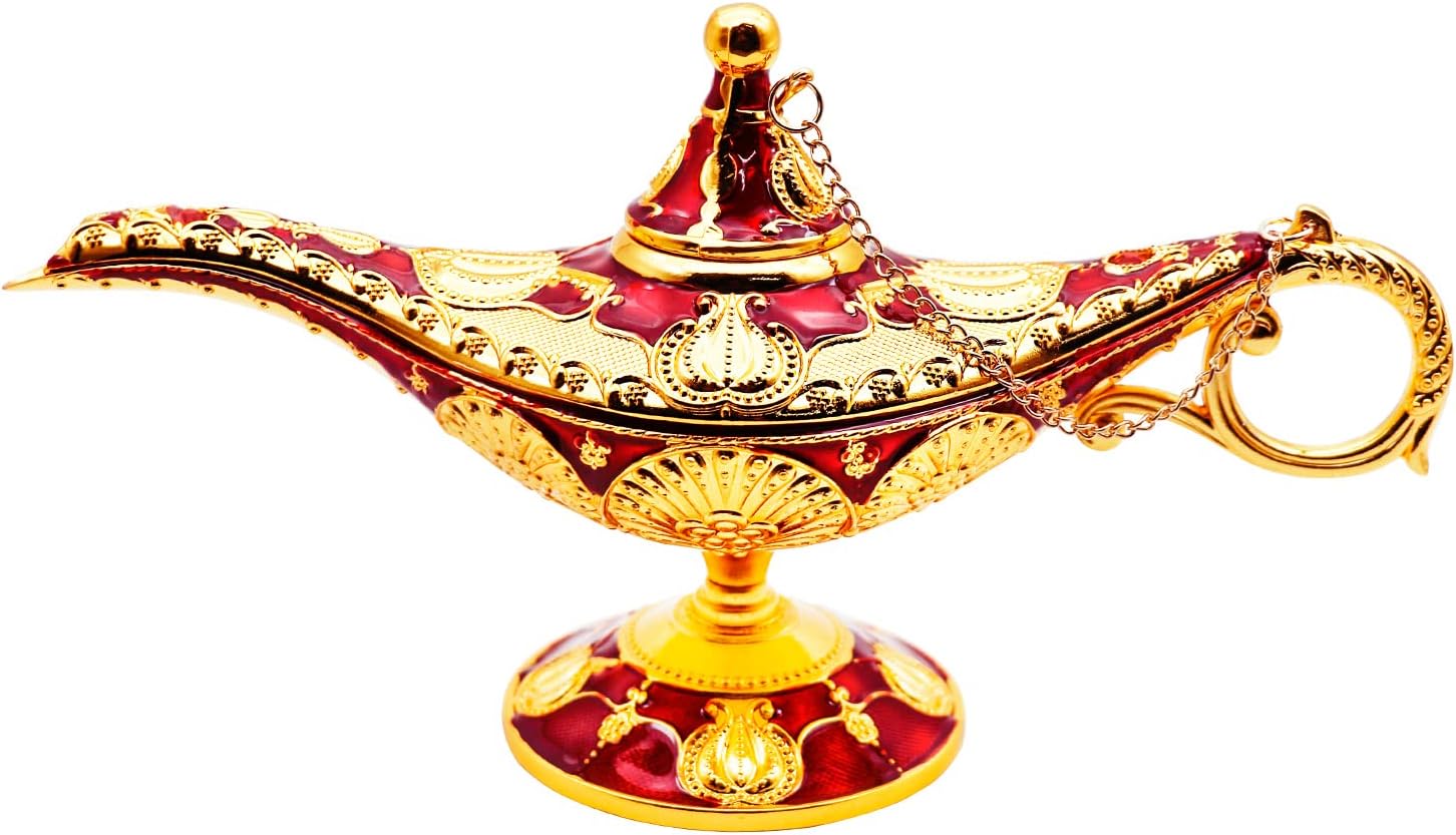 Aladdin Magic Genie Lamps - Classic Vintage Magic Genie Light Costume Lamp for Home Wedding ...