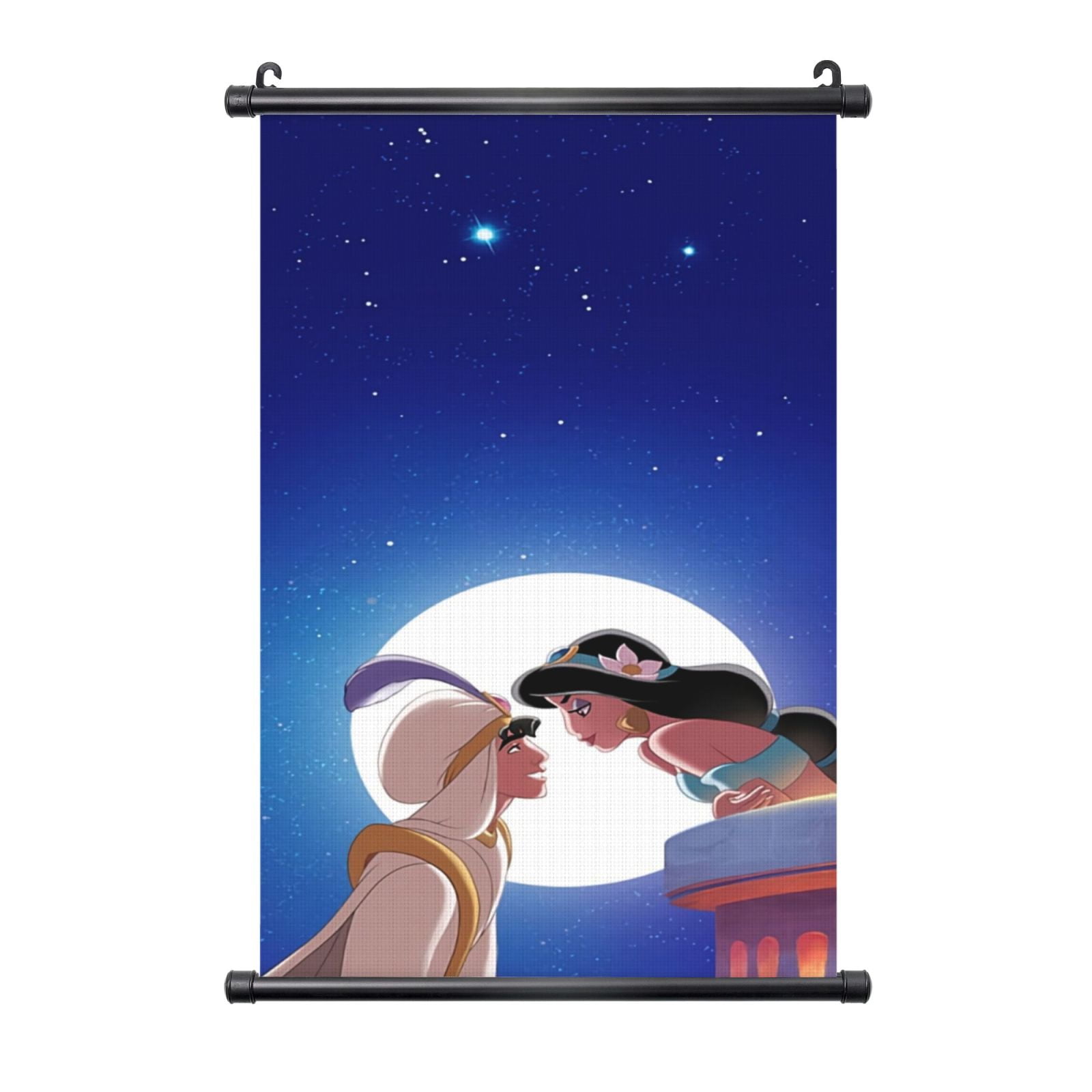 Aladdin Poster Aesthetic Canvas PVC Shaft Wall Art Hanging Hanger Frame ...
