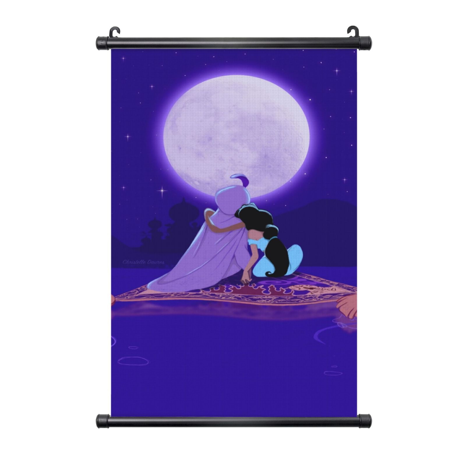 Aladdin Poster Aesthetic Canvas PVC Shaft Wall Art Hanging Hanger Frame ...