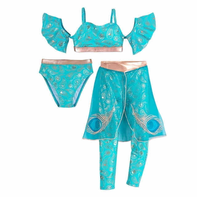 Aladdin Princess Jasmine 3pc Swimsuit Set Girls Size 2 Toddler ...