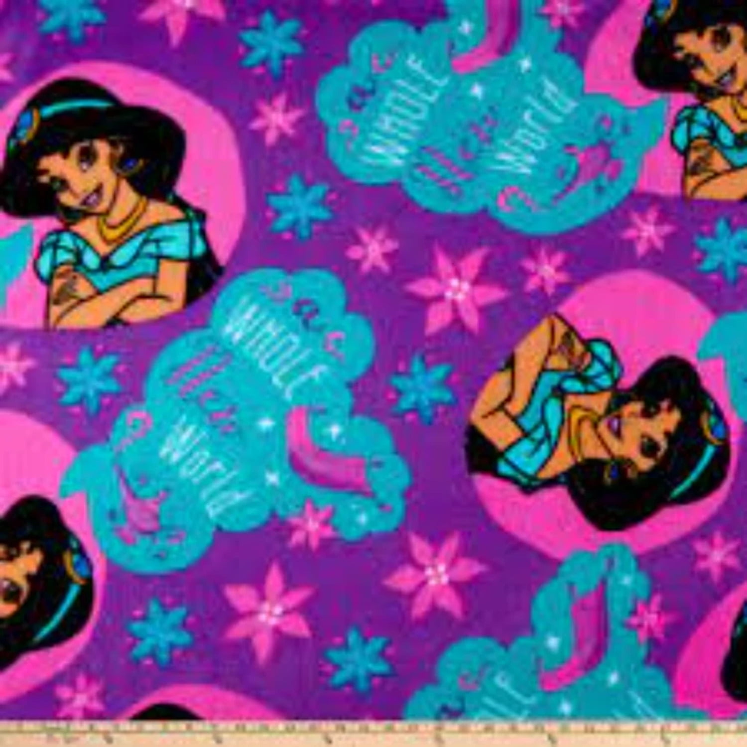 Aladdin Princess Jasmine A Whole New World Fleece Fabric - Walmart.com