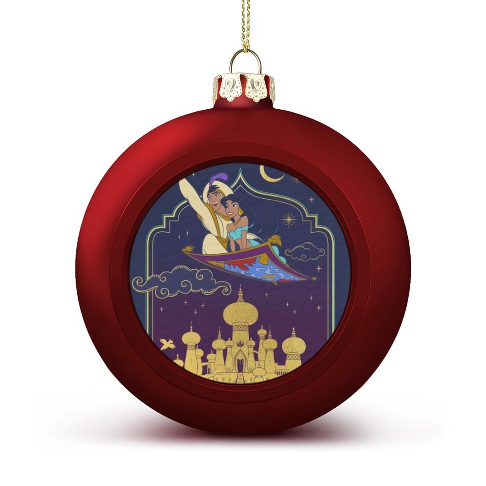 Aladdin Princess Jasmine And Rajah Friends Christmas Ornaments ...