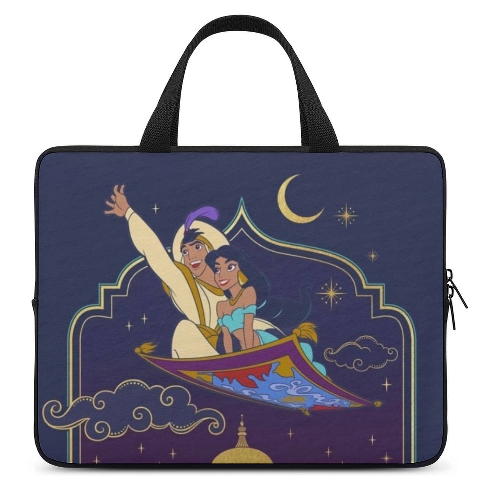 Aladdin Princess Jasmine And Rajah Friends Laptop Bag for Women Men 17 ...