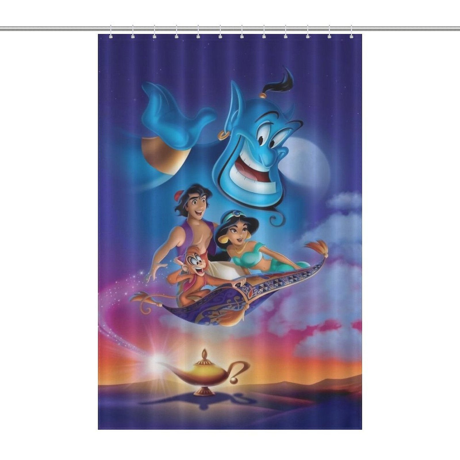 Aladdin Princess Jasmine And Rajah Friends Shower Curtain,Printing ...