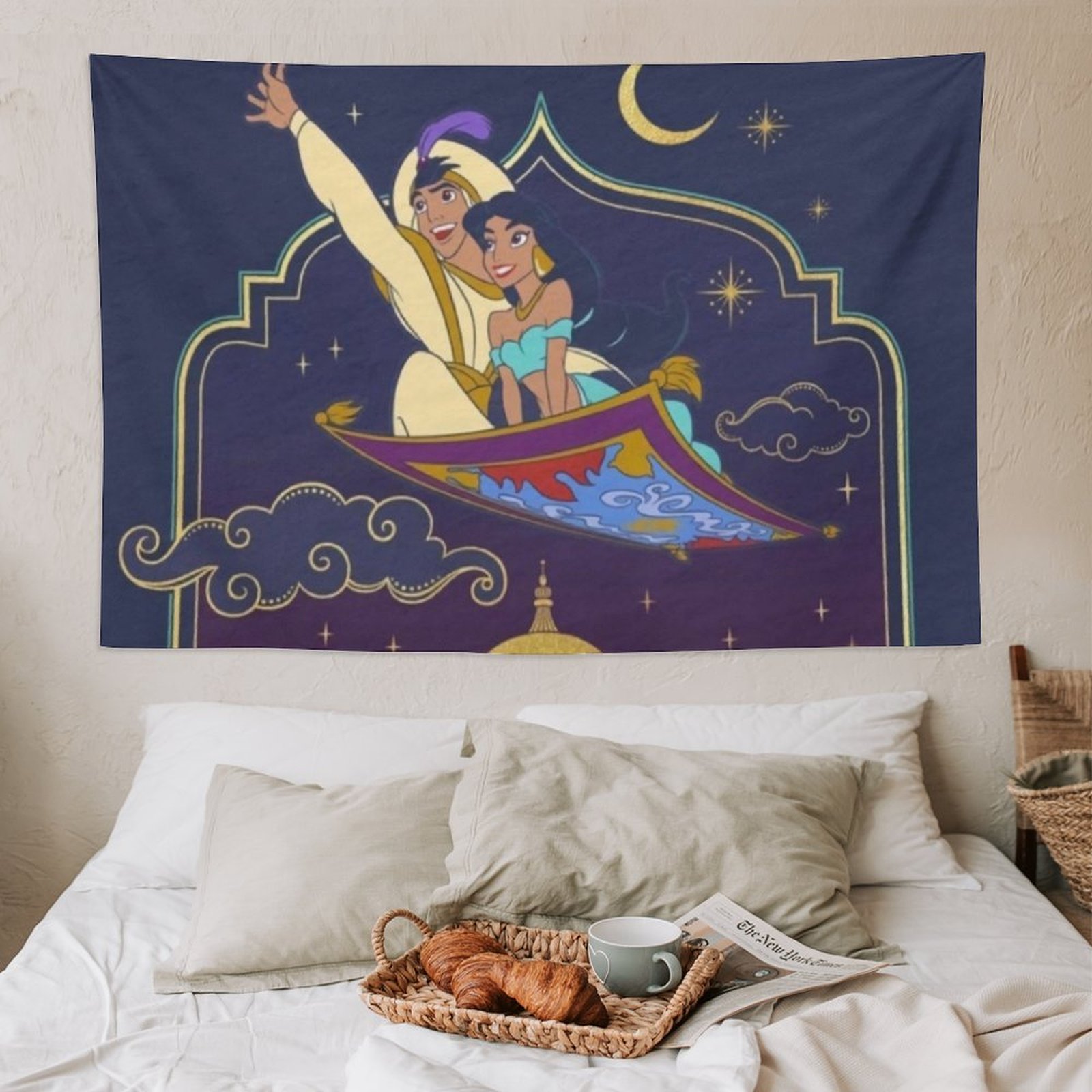 Aladdin Princess Jasmine And Rajah Friends Tapestry,Aladdin Princess ...