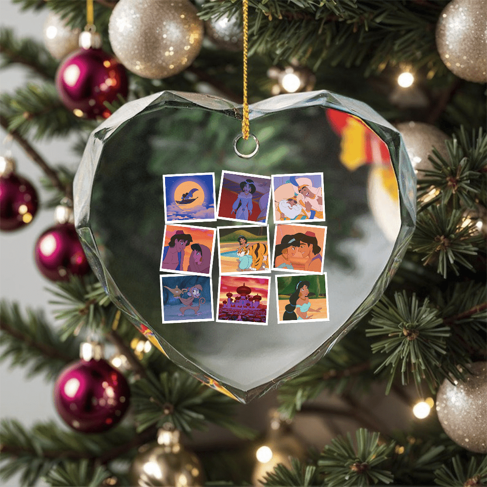 Aladdin Princess Jasmine Famous Movie Frames Ornament, Keepsake Decor ...