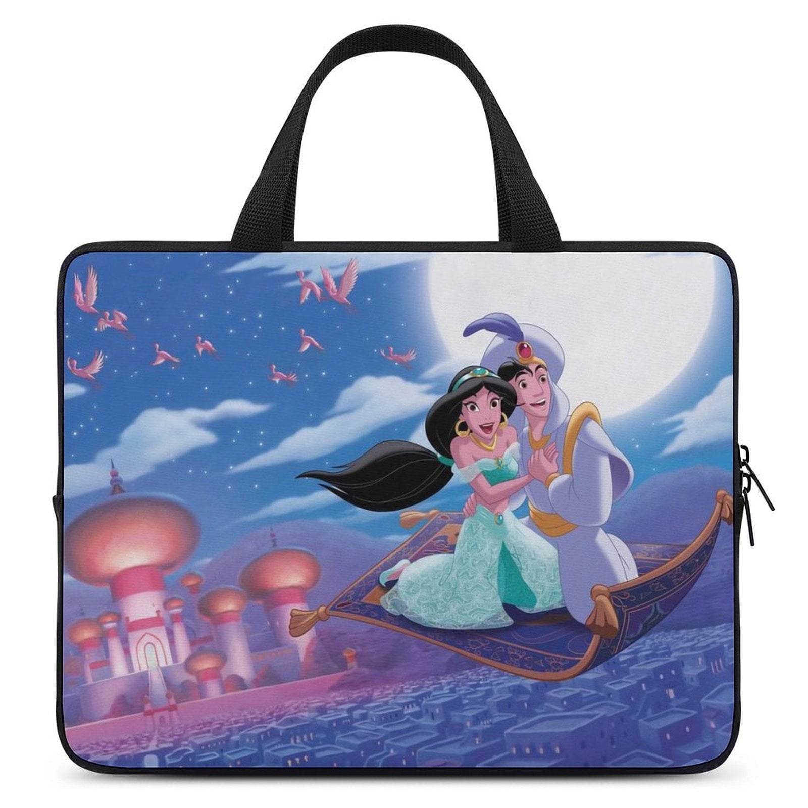Aladdin Princess Jasmine Magic Carpet Pose Laptop Bag,Laptop Case Fits ...