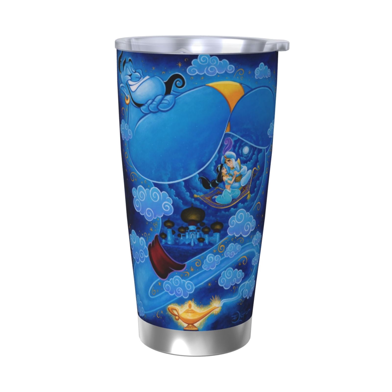 Aladdin Princess Jasmine And Magic Lamp Tumbler with Lid Stainless ...