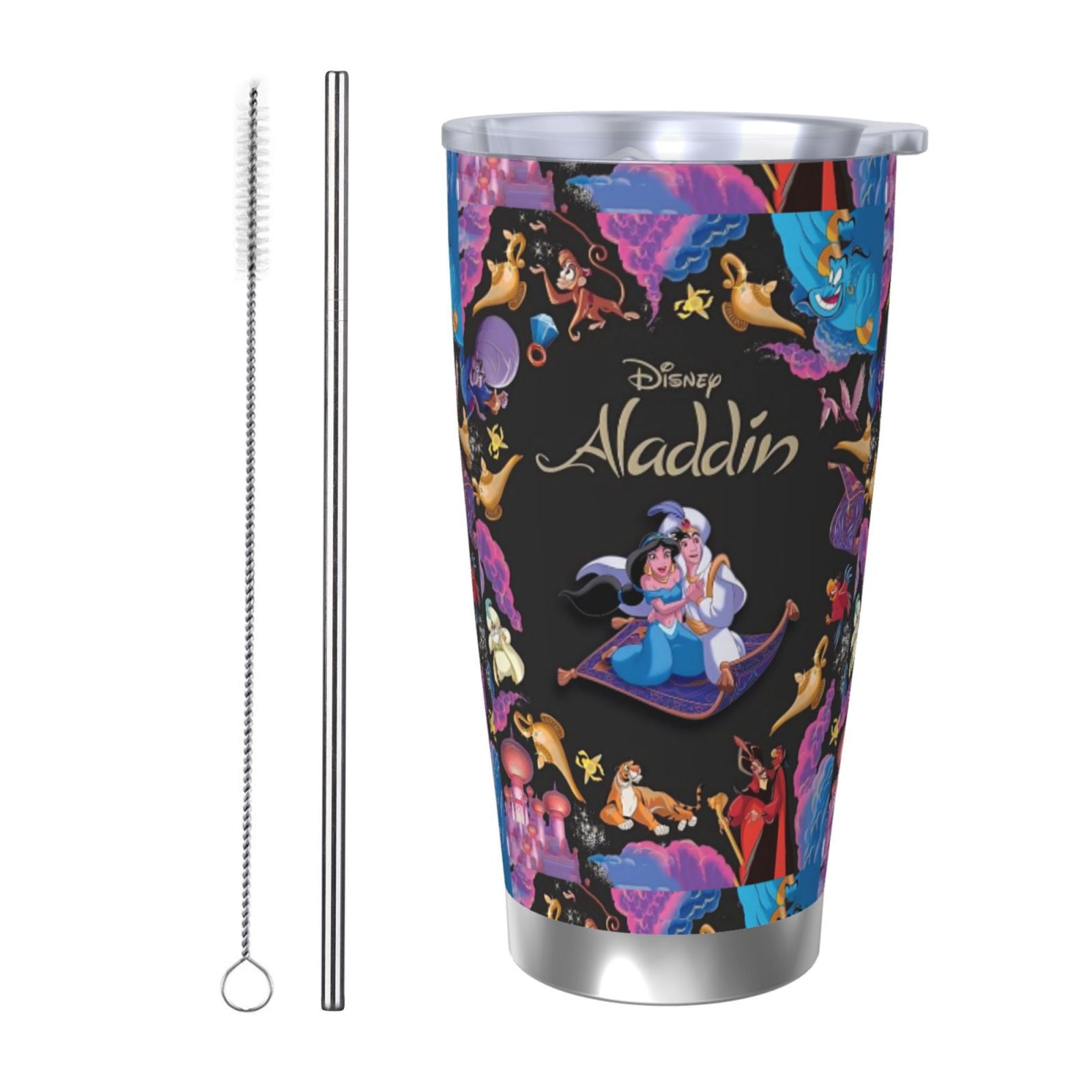 Aladdin Princess Jasmine And Magic Lamp Water Bottle 20oz Stainless ...