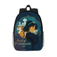 Aladdin Princess Jasmine Nostalgic Backpacks with Side Pockets-Durable ...