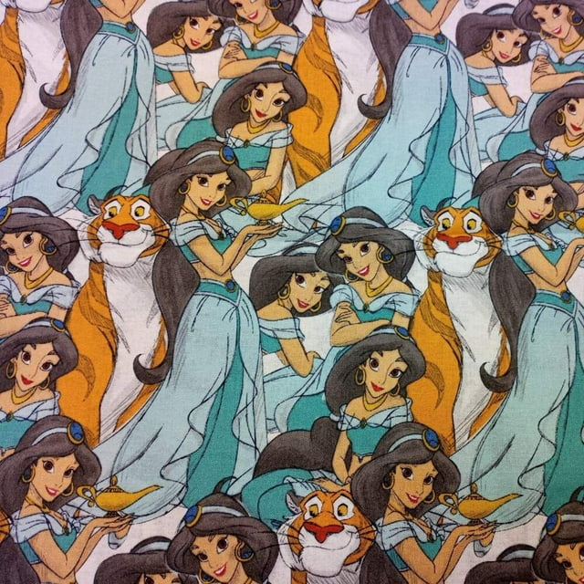 Aladdin Princess Jasmine Rajah Cotton Fabric - Walmart.com