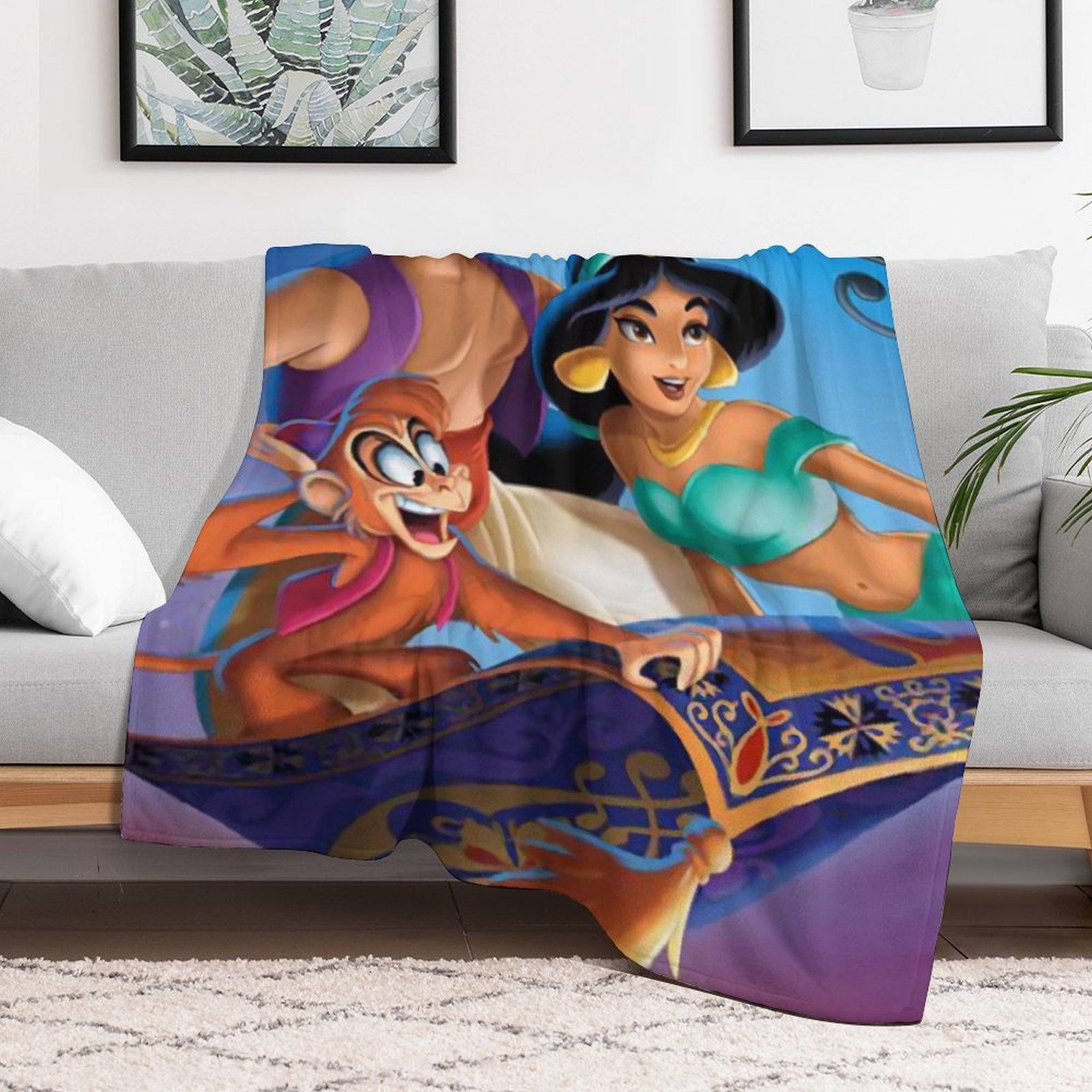 Aladdin Queen Size Blanket, Gifts for Girls And Boys, Super Soft ...