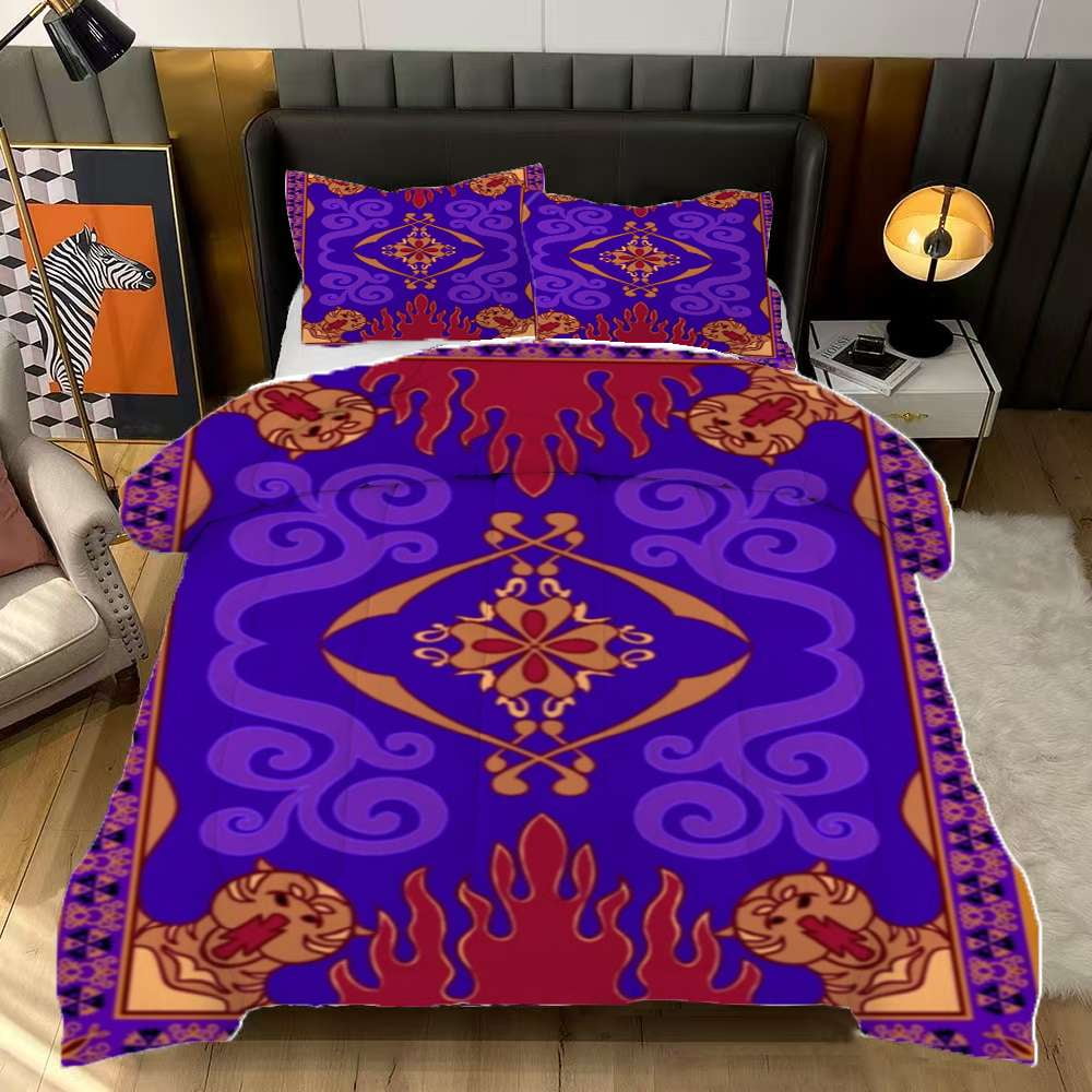 Aladdin'S Magic Lamp Comforter Set Full Size Bedding Set For Travl ...