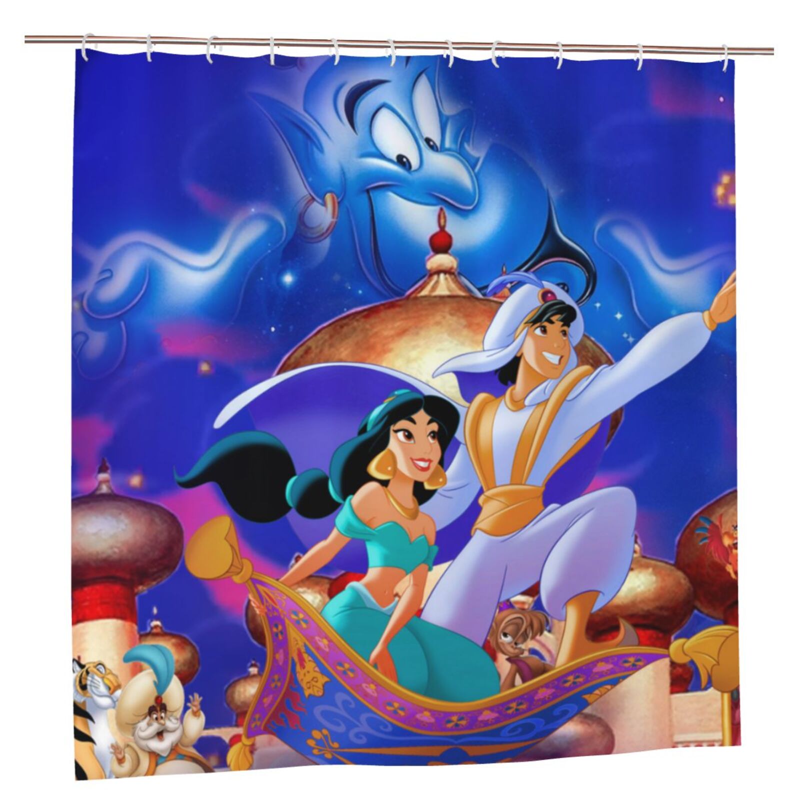 Aladdin Shower Curtain Sets, Funny Bathroom Shower Curtains, Waterproof ...