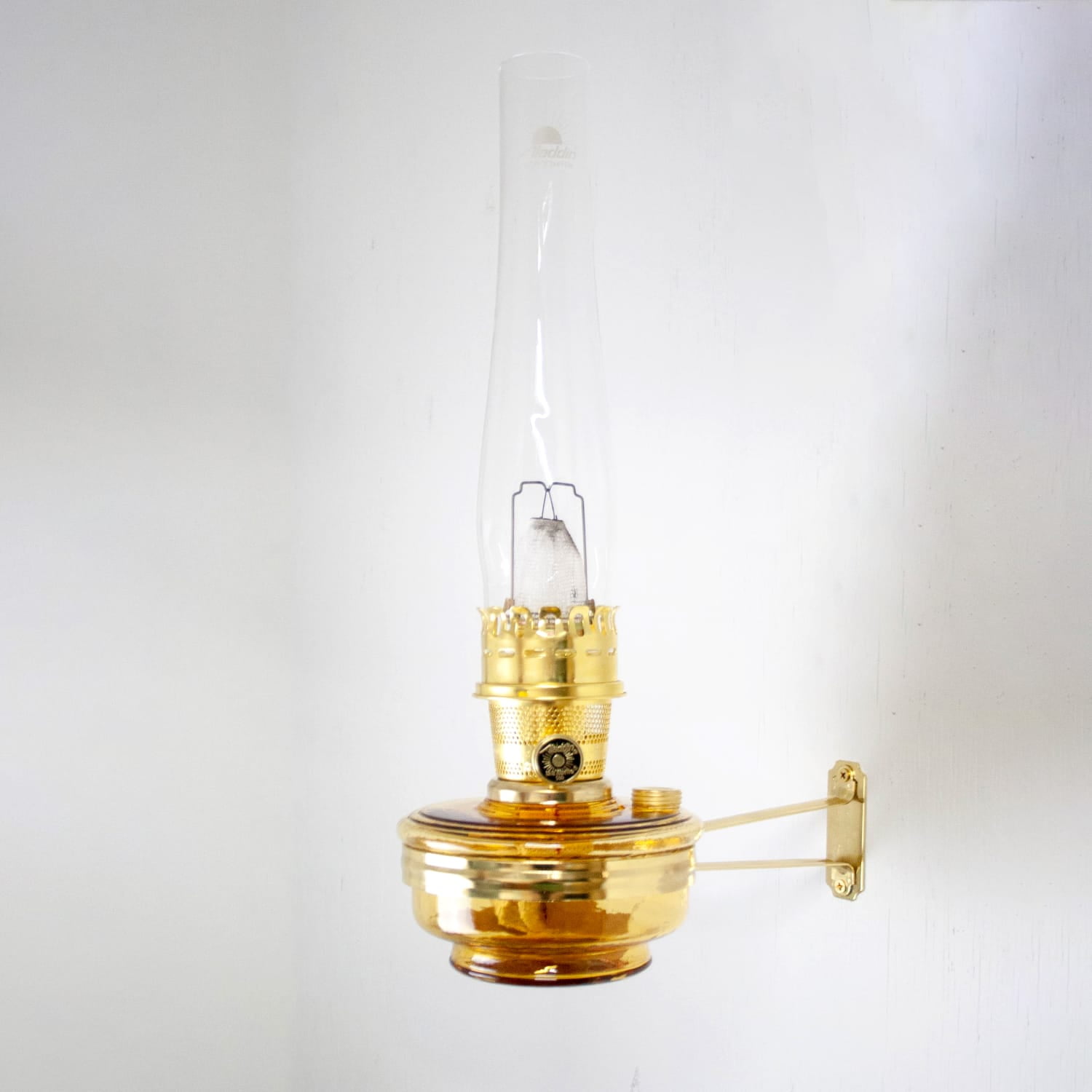 Aladdin Wall Mount Oil Lamp, Genie III Regency Fuel Lighting for ...