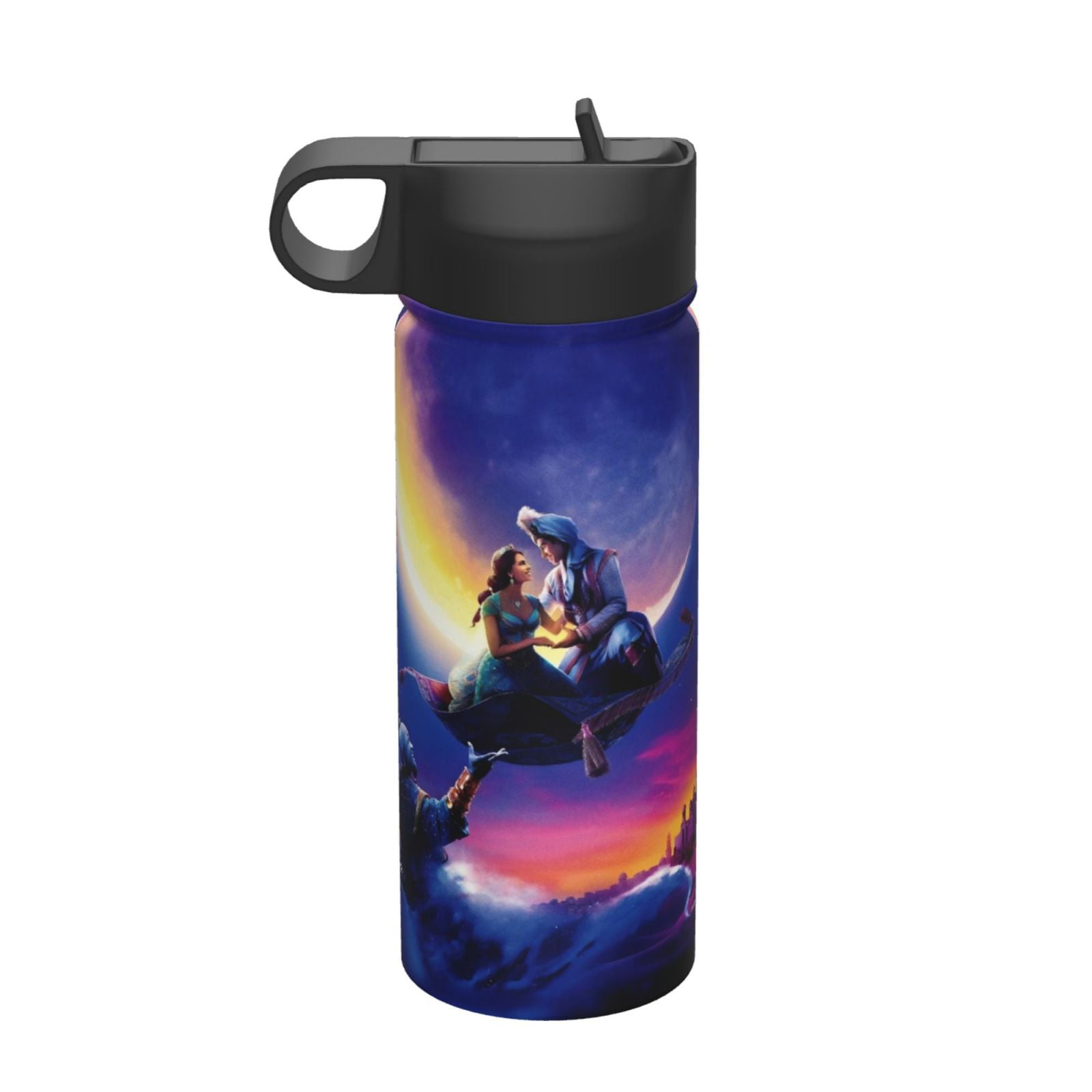 Aladdin Water Bottle, Cute Pattern Stainless Steel Vacuum Insulated ...