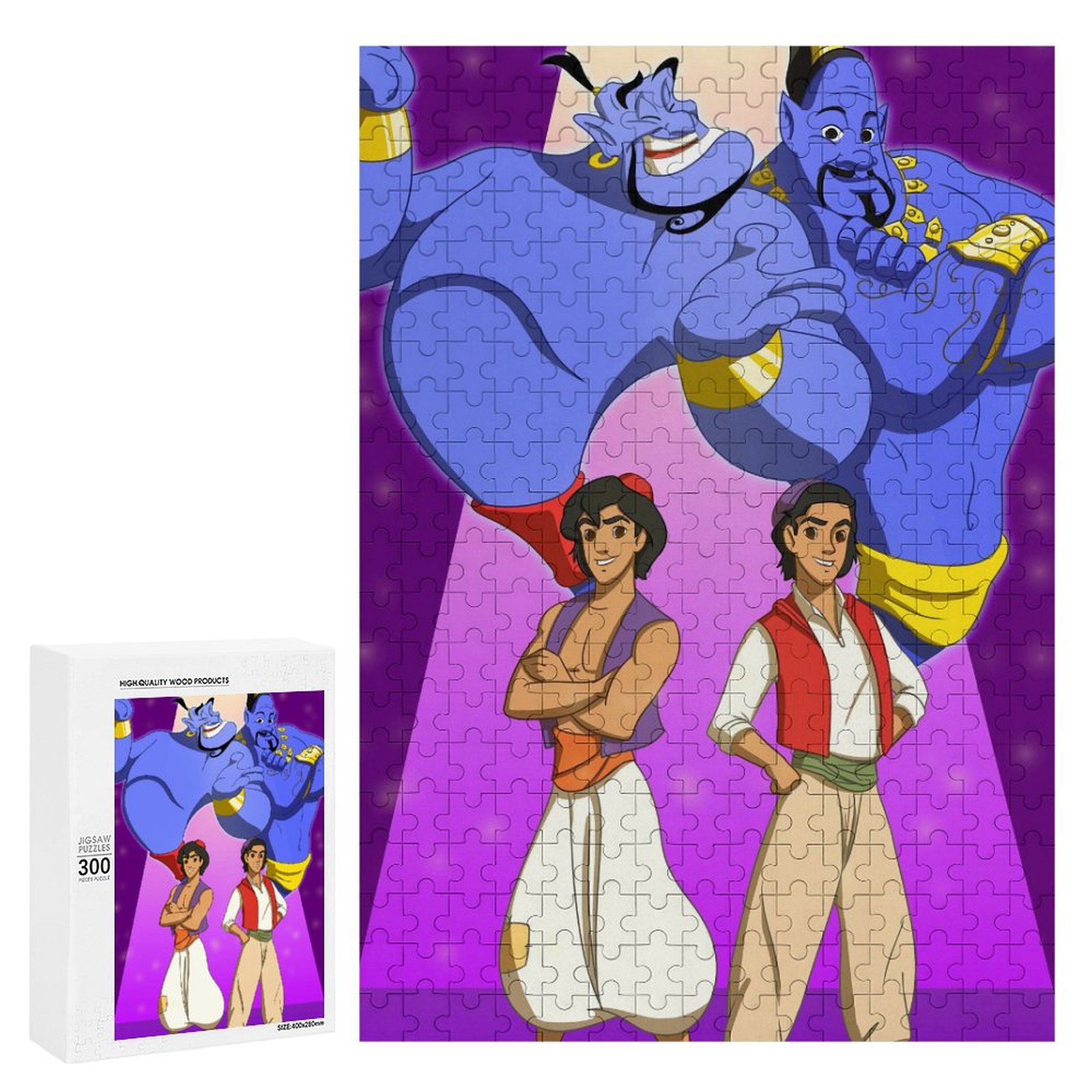 Aladdin Wooden Puzzle for Adults, Challenging Jigsaw Puzzle with ...