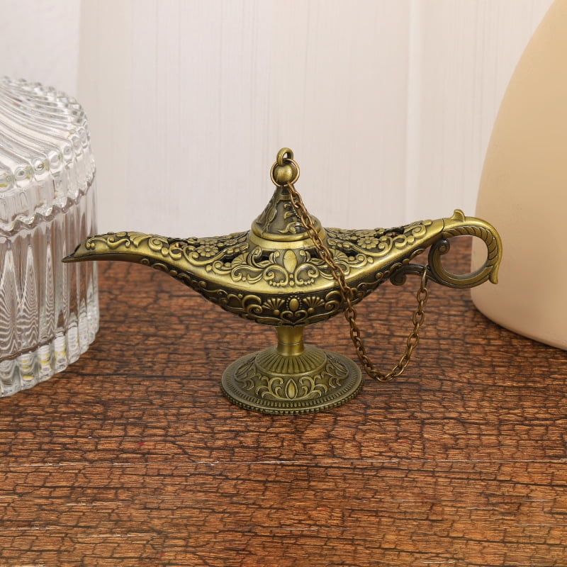 Aladdin magic lamp new small 12*6.8 Metal wishing lamp art ornaments ...