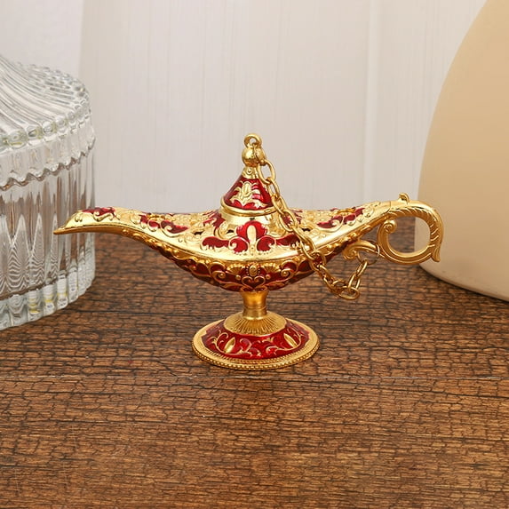 Aladdin magic lamp new small 12*6.8 Metal wishing lamp art ornaments ...