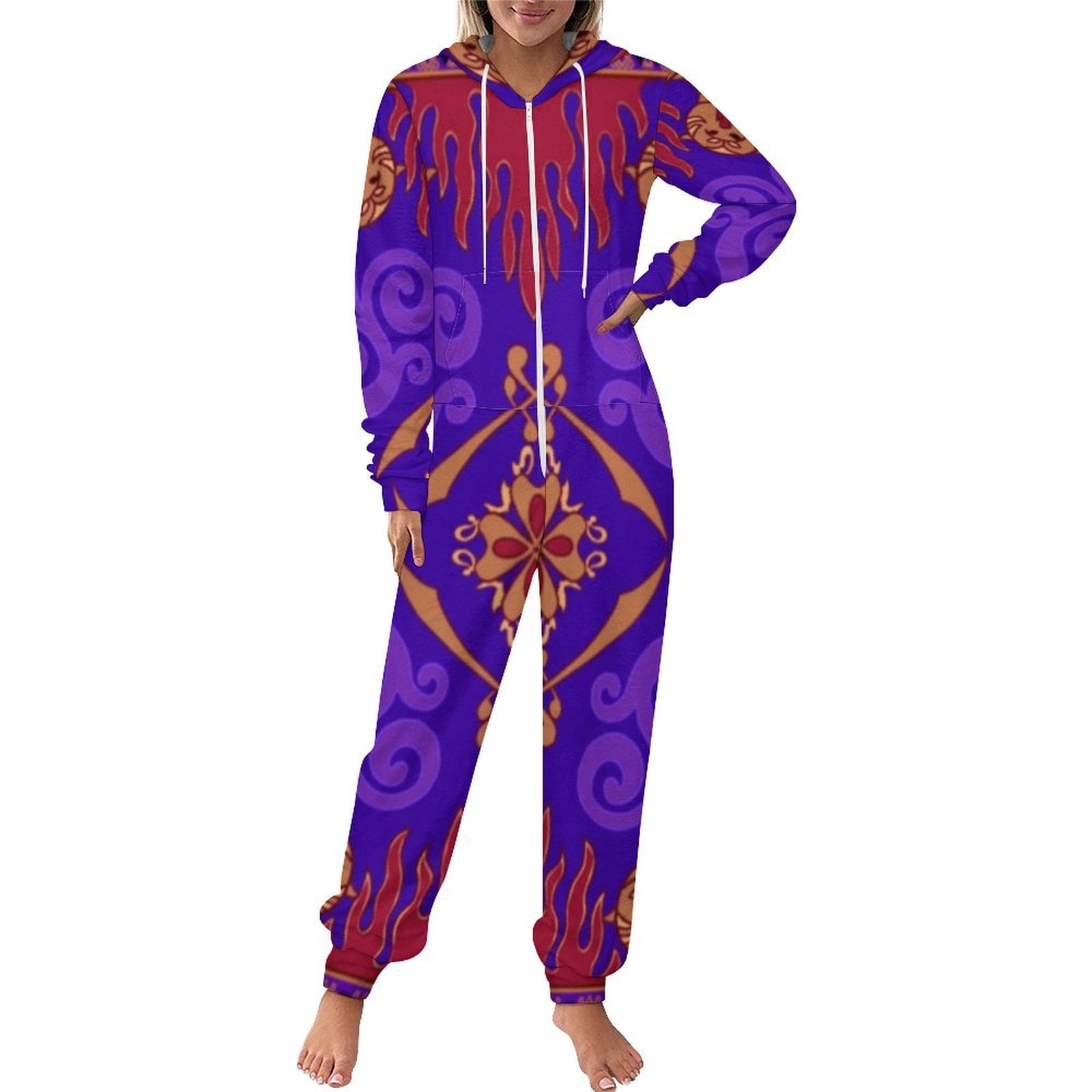 Aladdin's Magic Lamp Plush Jumpsuits Pajamas Men Women Plush Pajamas ...