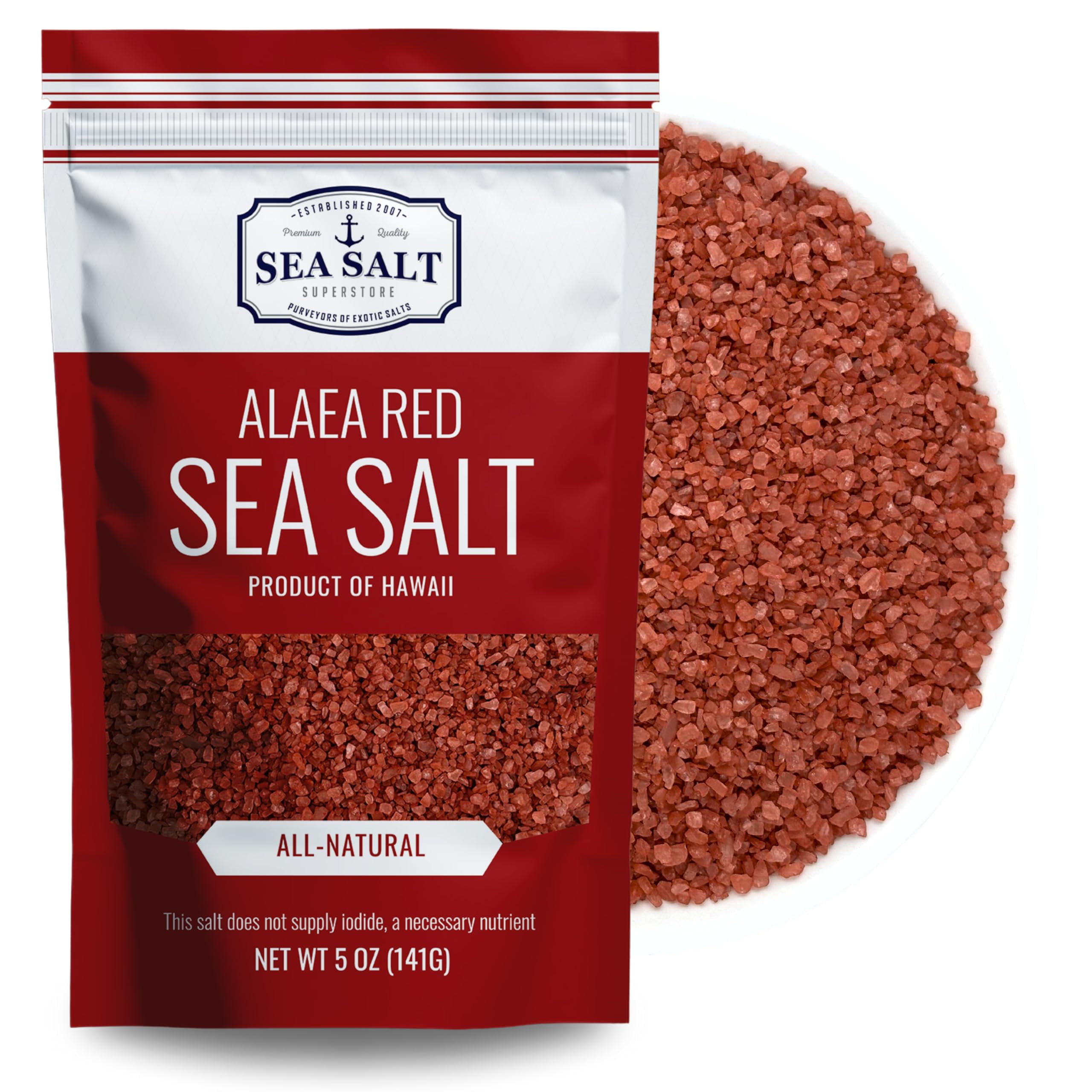 Alaea Coarse Crystal Red Hawaiian Salt to Add Color to Any Dish and ...