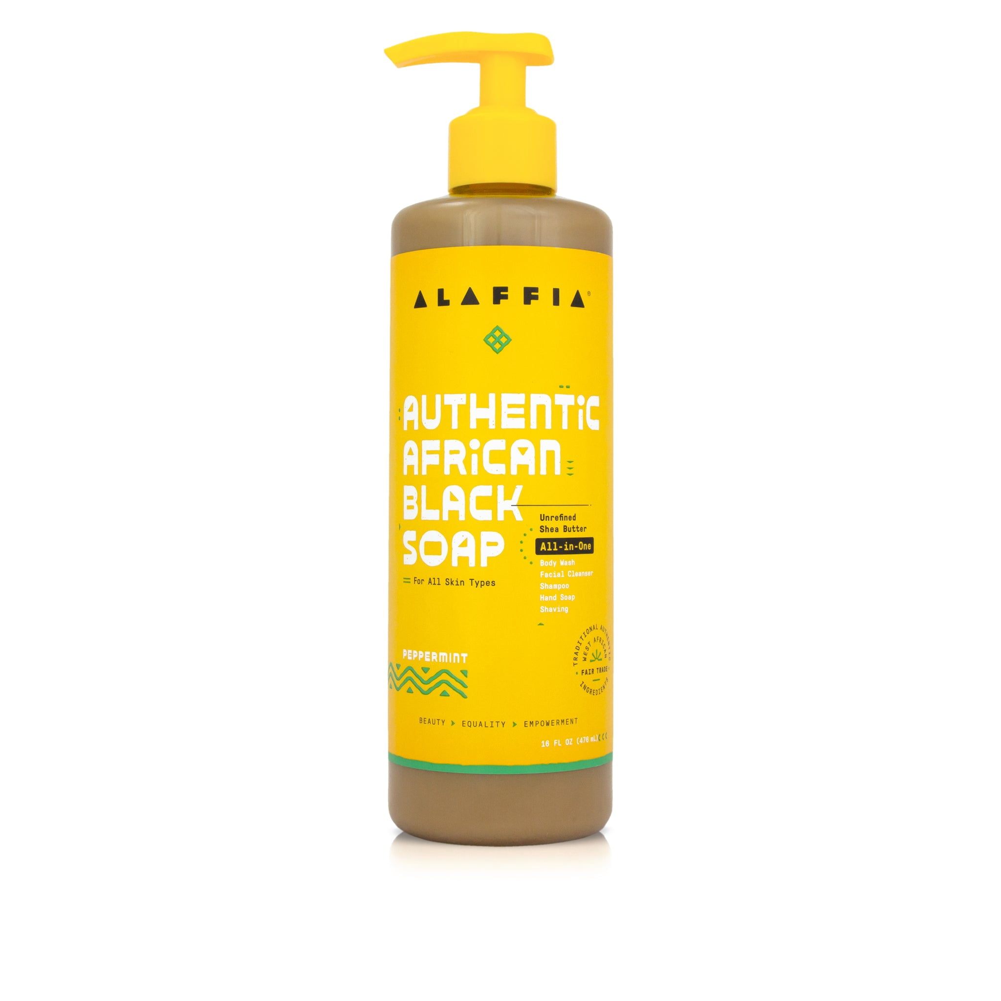 Alaffia African Black Soap All In One Peppermint 16 fl oz - Walmart.com