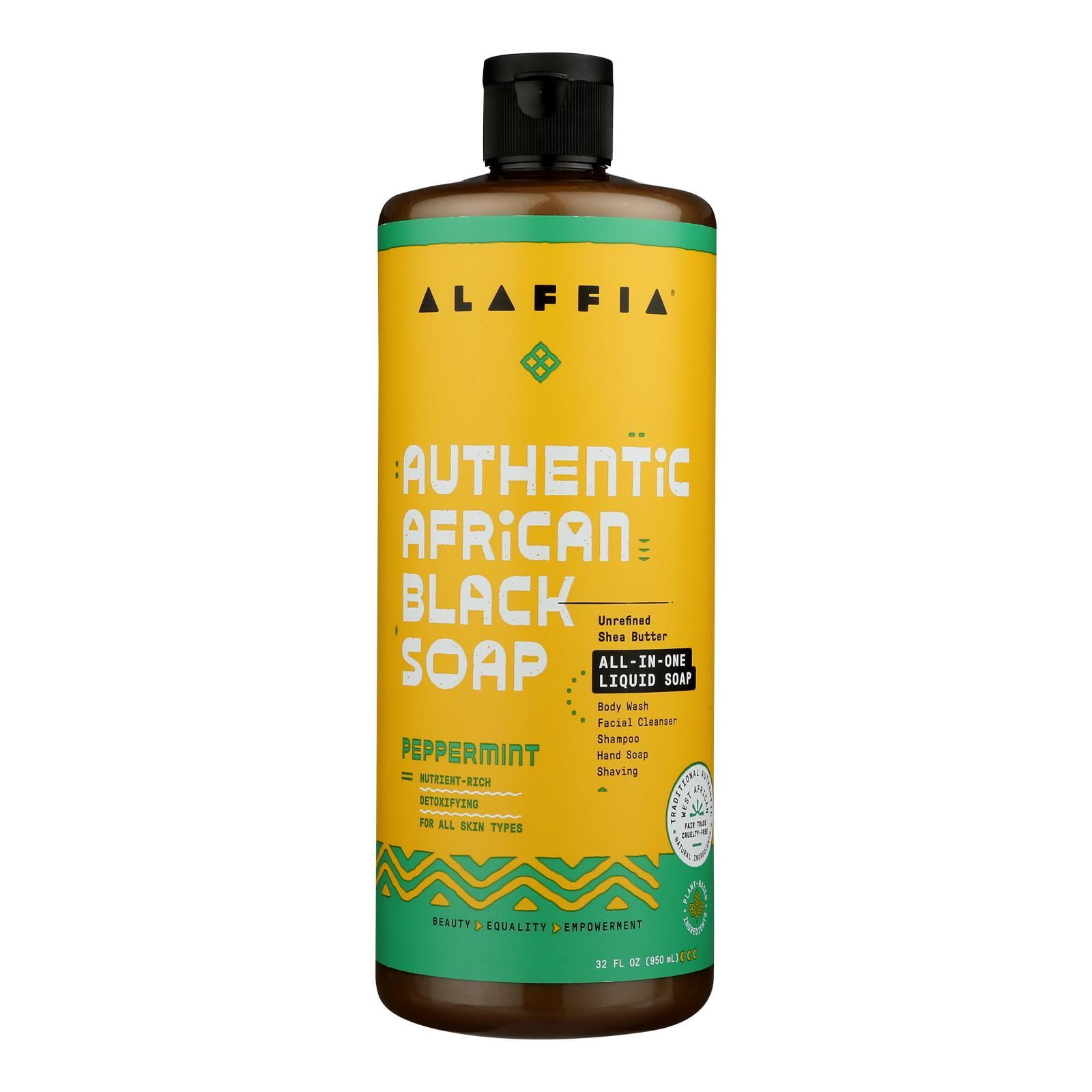 Alaffia - African Black Soap - Peppermint - 32 fl oz. - Walmart.com