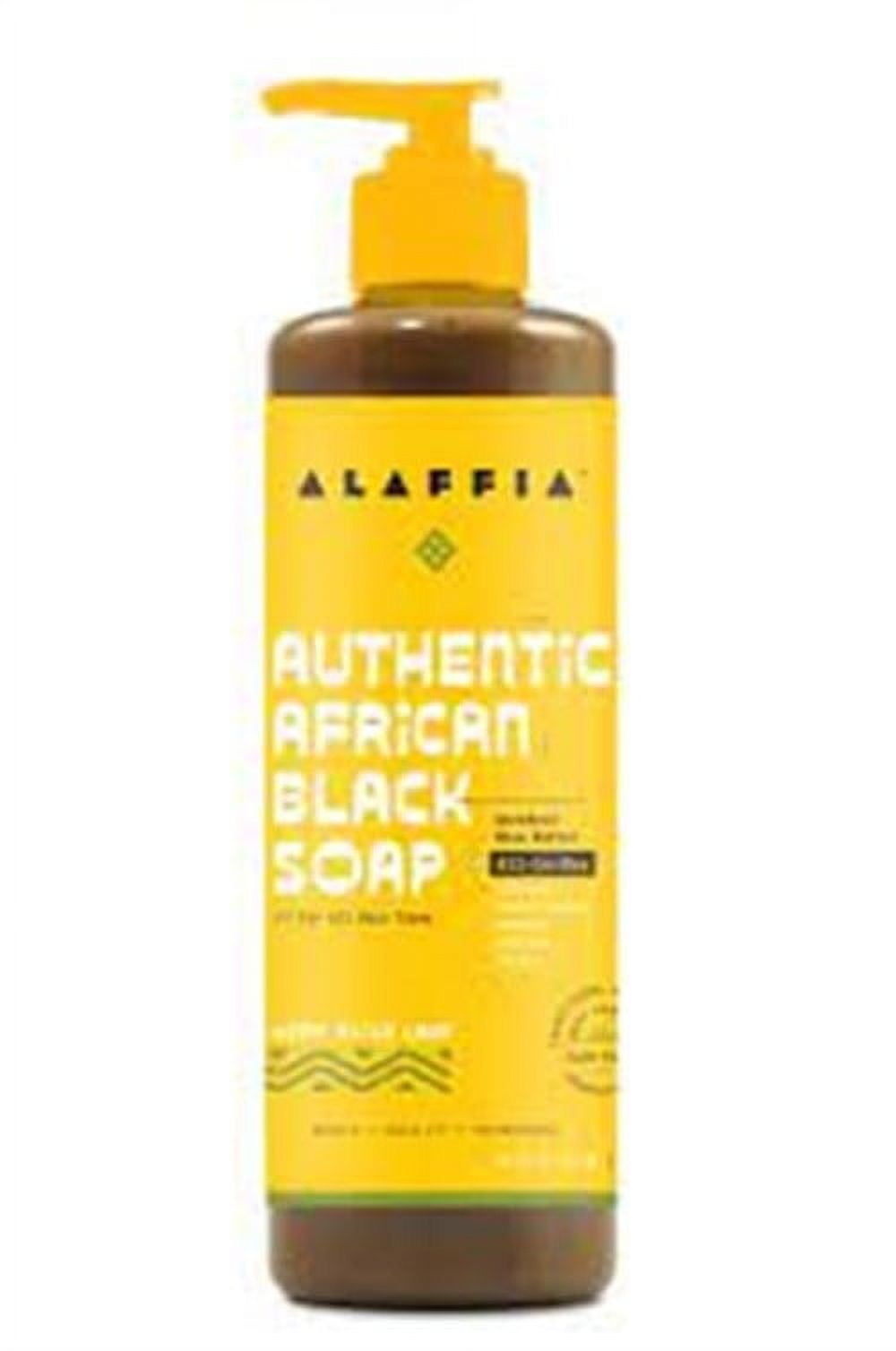 Alaffia Authentic African Black Soap All-In-One, Hemp Olive Leaf 16 fl ...